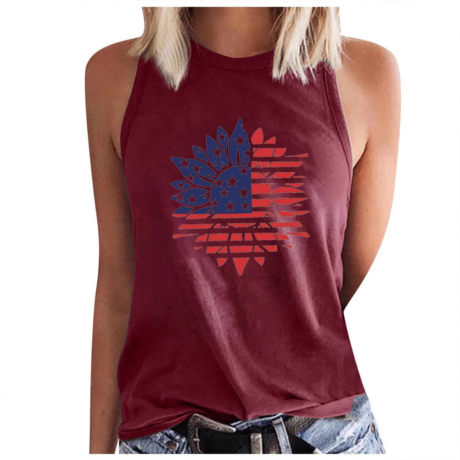 SOOMLON 1776 Shirt for Women 4th of July Patriotic T-Shirt American Flag Independence Day Tees ...