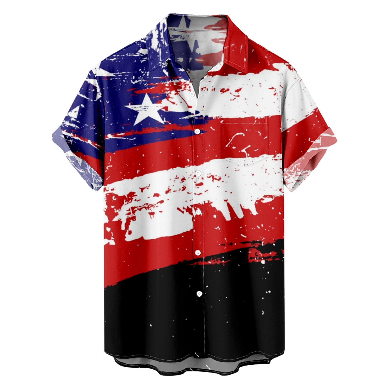 Soomlon 4th Of July T Shirts For Men Summer Independence Day Flag Fashion Casual American Flag