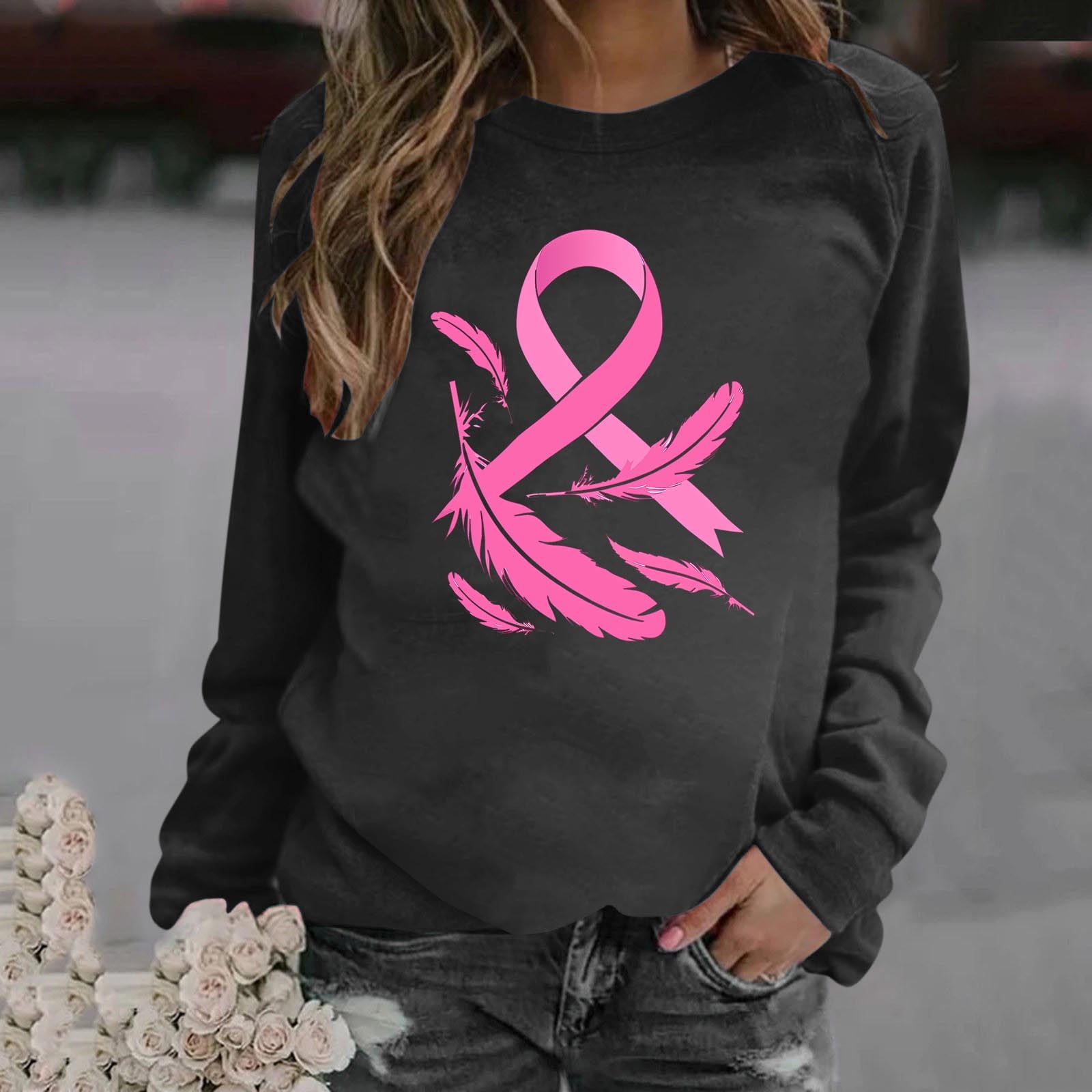 SOOMLON Breast Cancer Tee Shirts October Breast Cancer Awareness Month ...