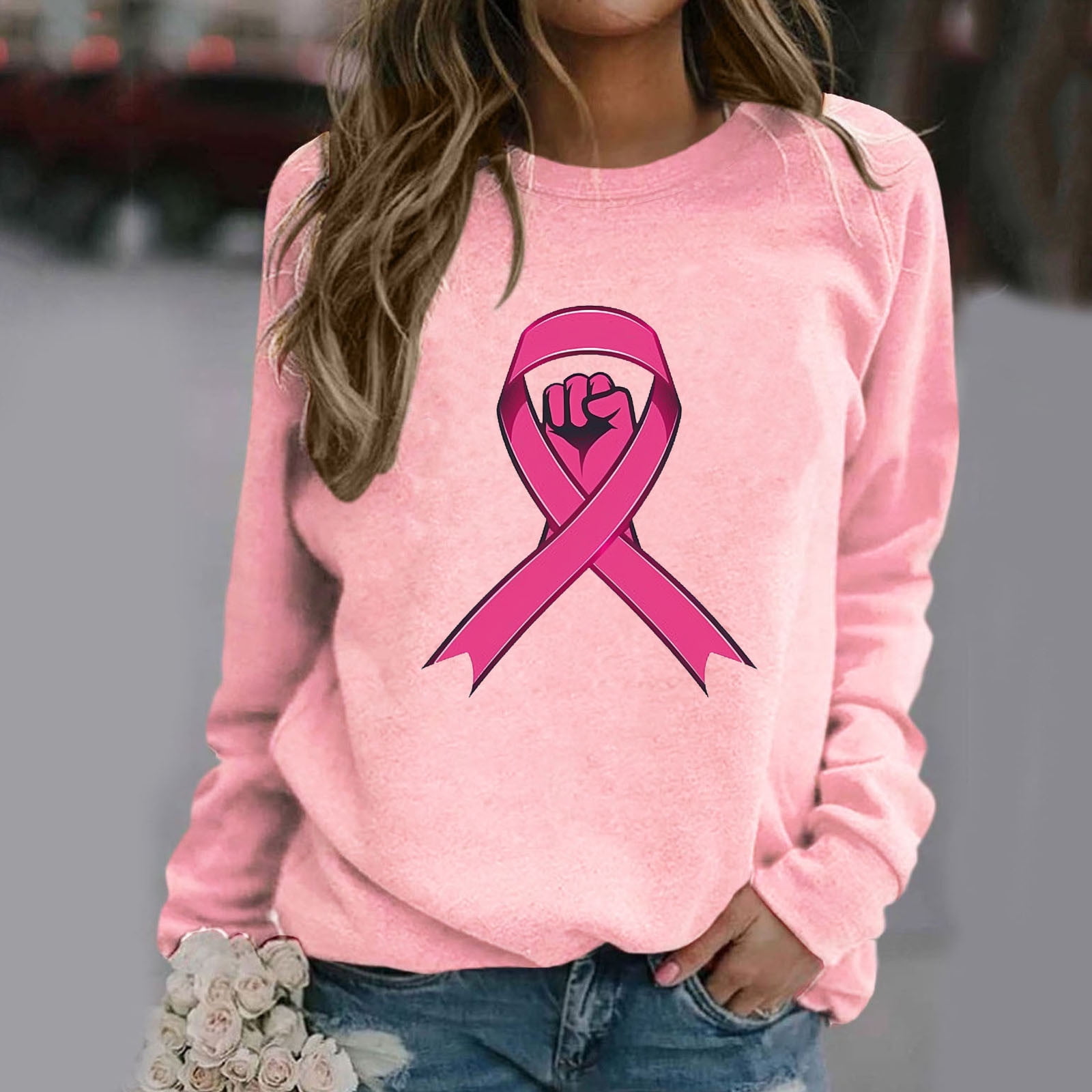 SOOMLON Cancer Shirt Pink October Breast Cancer Awareness Month Family ...