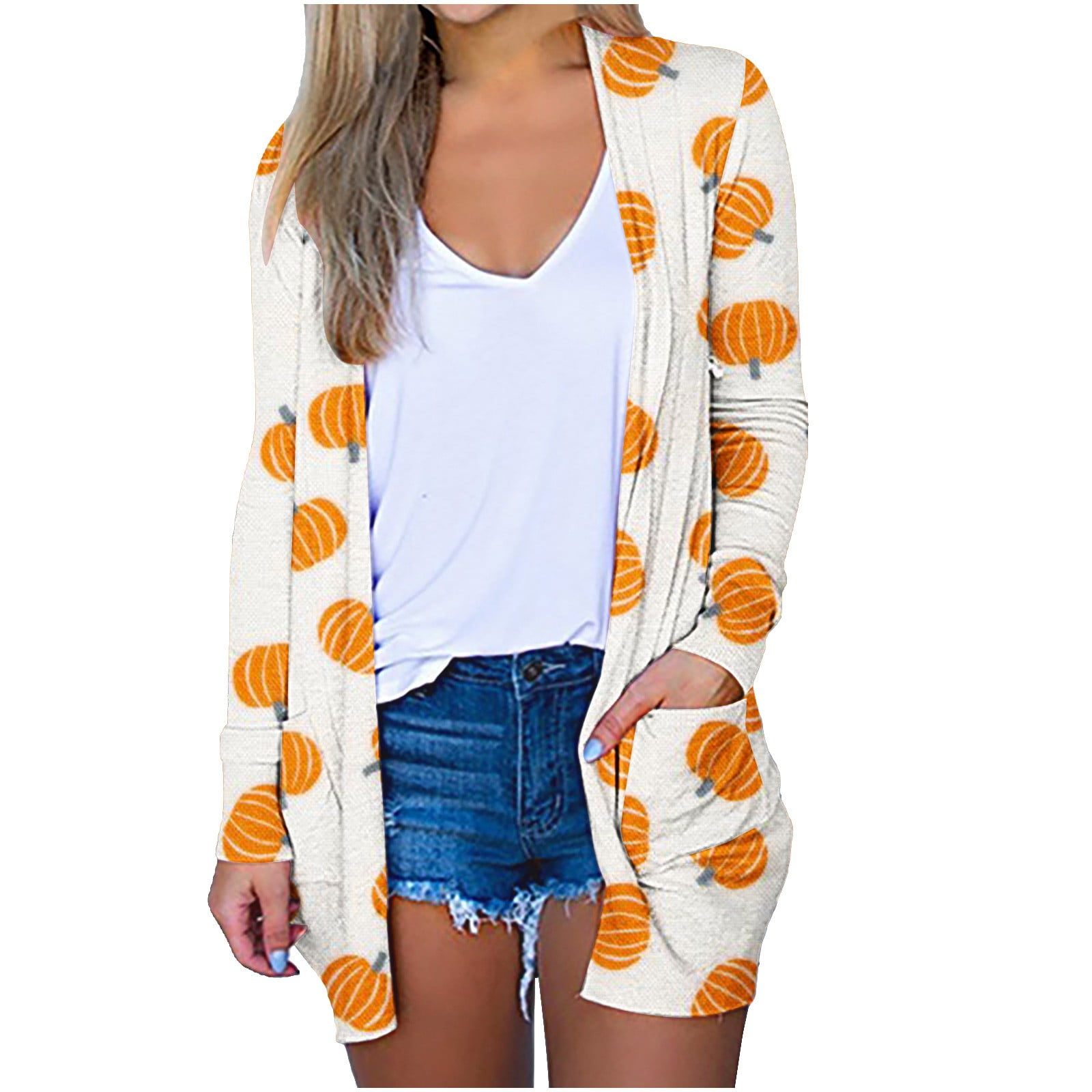 SOOMLON Halloween Cardigan for Women Halloween Long Sleeve Open Front ...