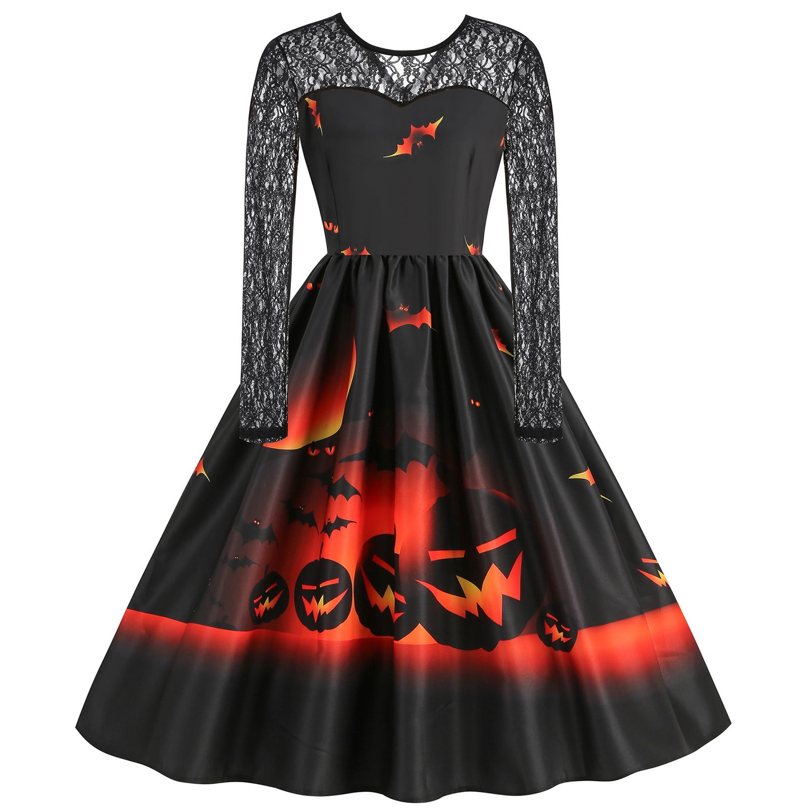 SOOMLON Halloween Clothes for Women Women's Goth Dress Vintage ...