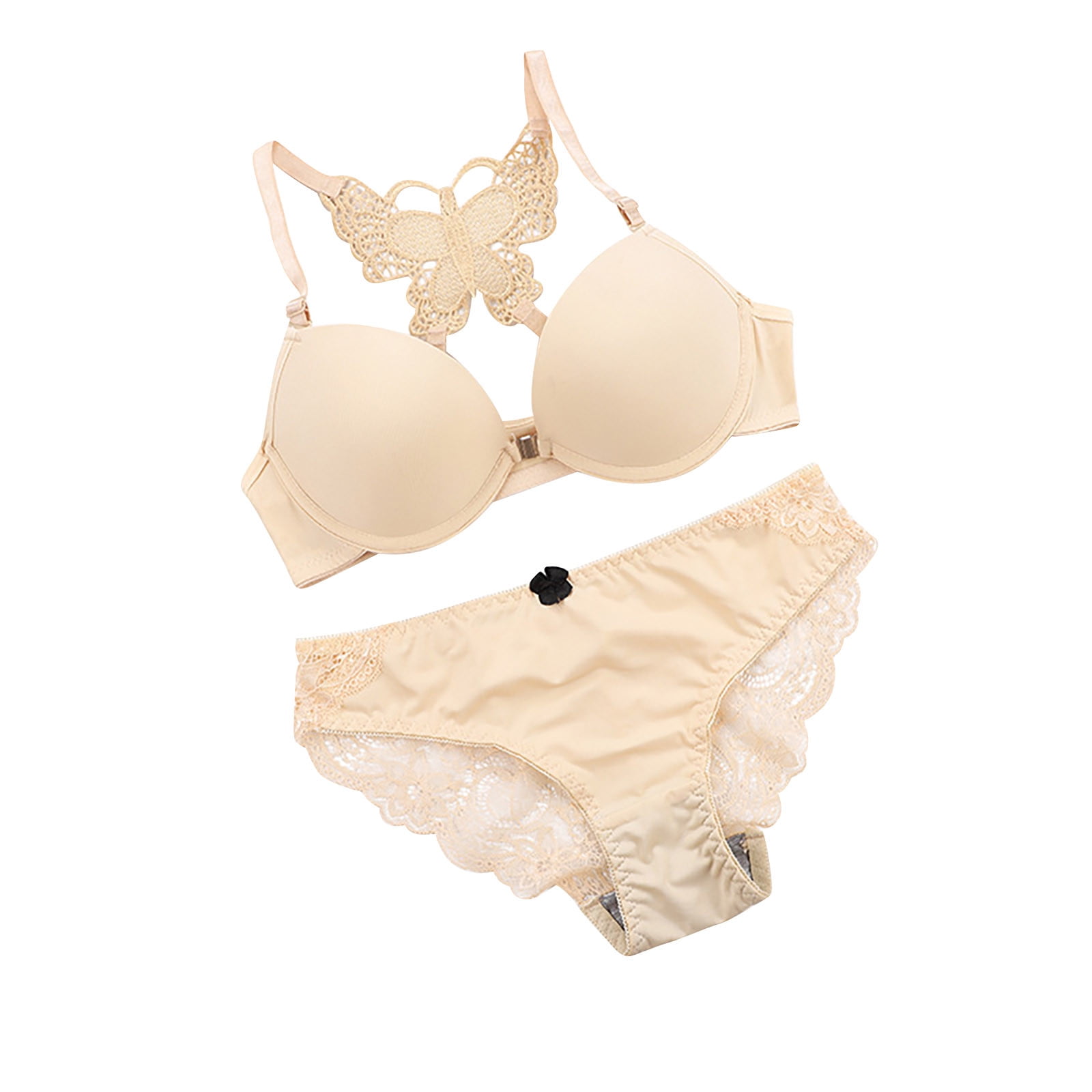 SOOMLON Lounge Bras for Women Fashion Lace Beauty Back Strap Wrap Plus ...