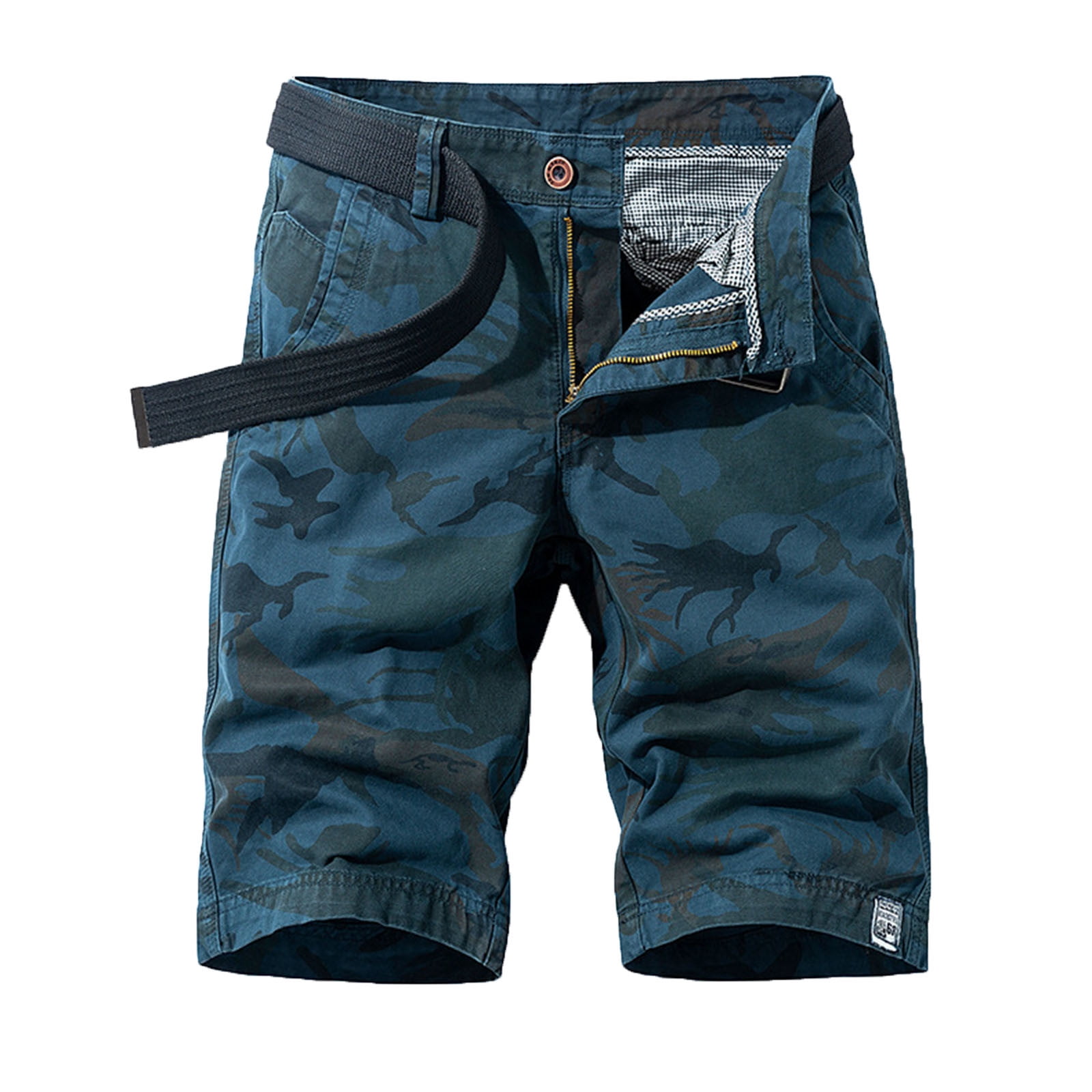 SOOMLON Men's Cargo Shorts Capri Shorts Casual Loose Fit Pocket Summer ...