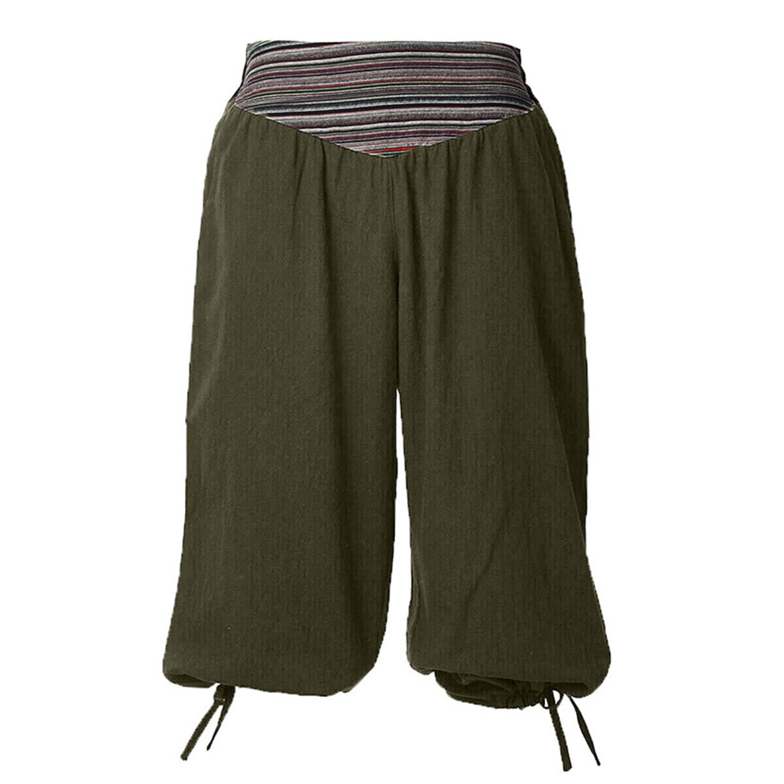 SOOMLON Men's Regular Fit Cargo Shorts Bohemian Shorts Patchwork ...