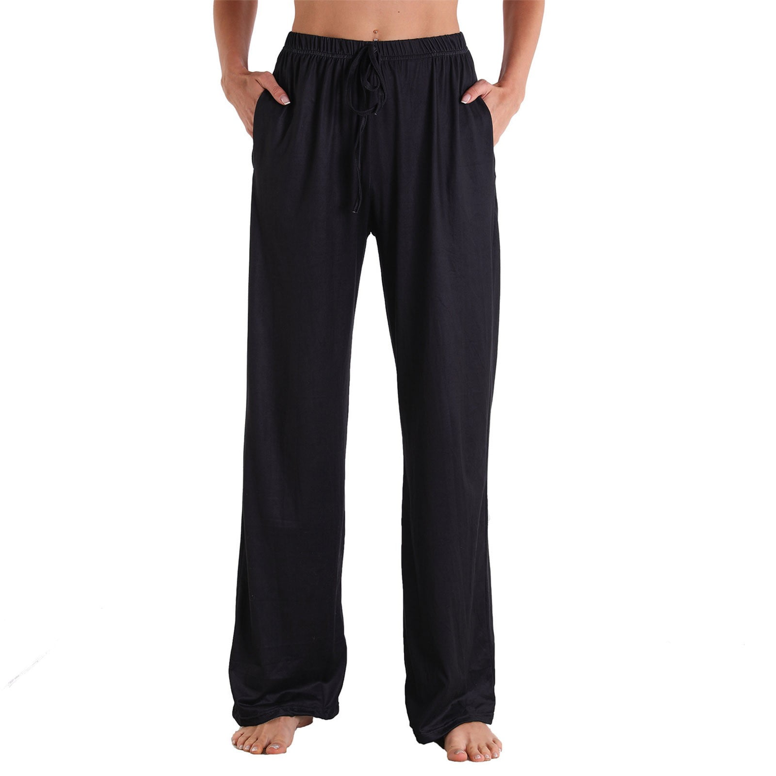SOOMLON Pajama Pants for Women Clearance Comfy Cotton Solid Pajama ...