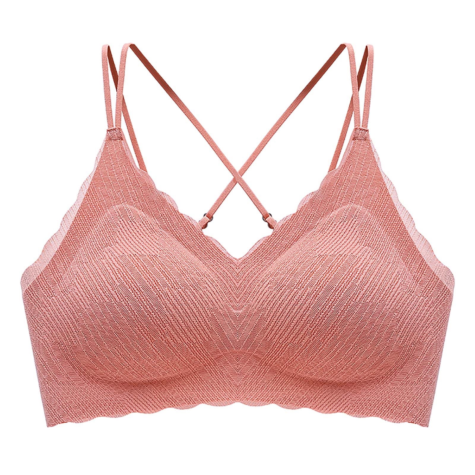 SOOMLON Plus Size Bralettes for Women Push up Non Slip Lace Flower ...