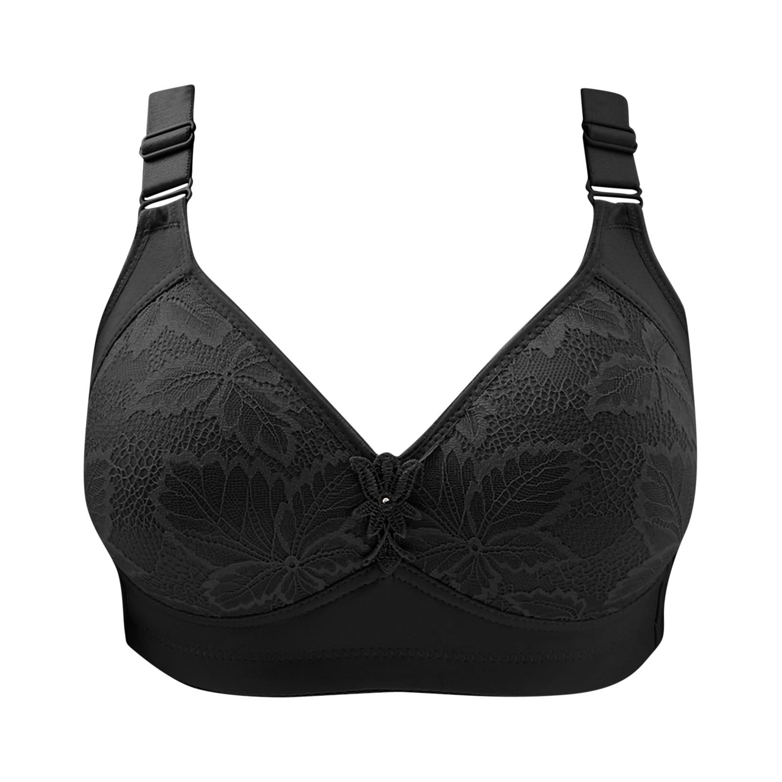 SOOMLON Plus Size Bralettes for Women Comfortable Lace Breathable Bra ...