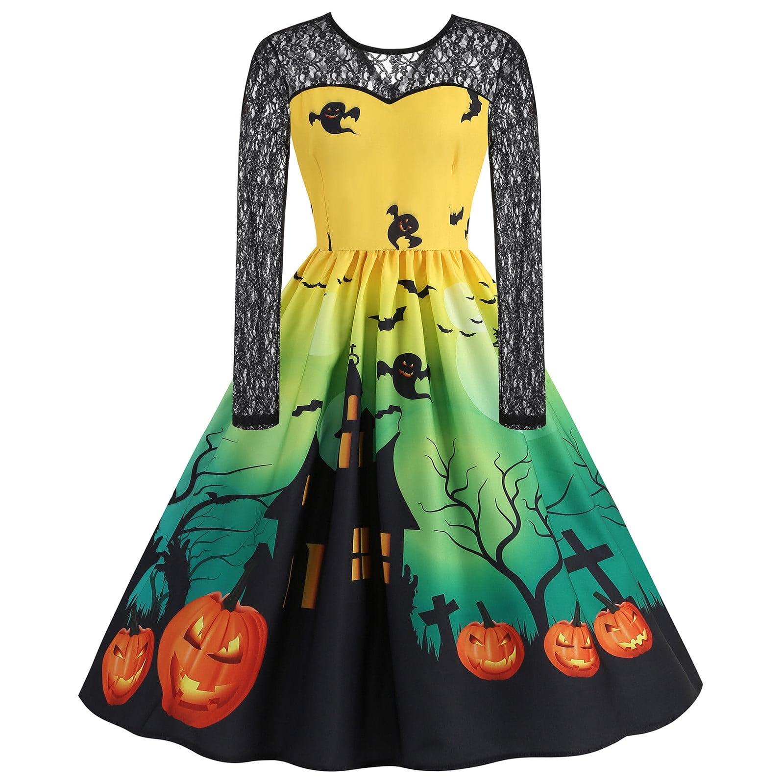SOOMLON Women Halloween Costumes 1950s Dresses for Women Halloween ...
