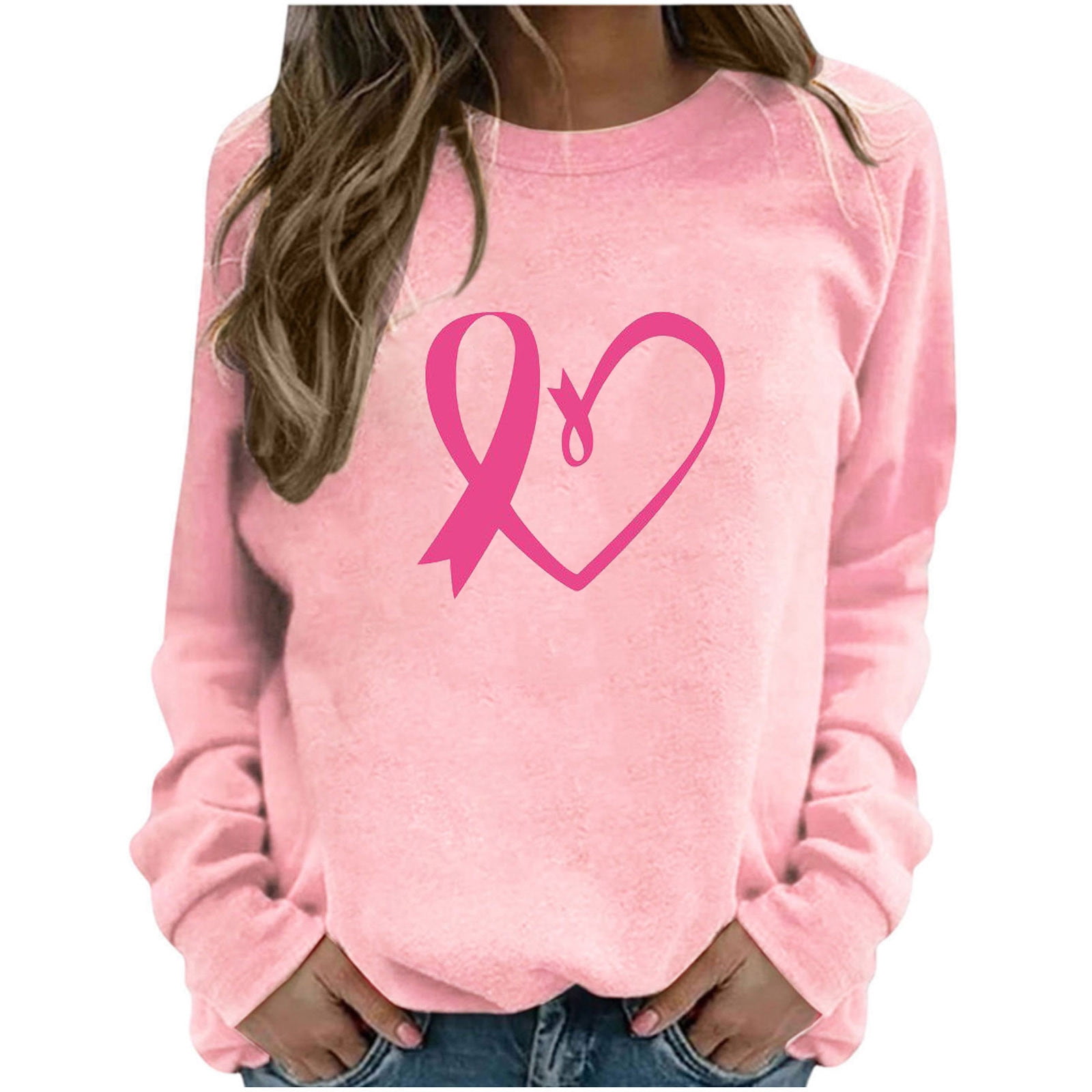 SOOMLON Women's T-Shirt Breast Cancer Clothing for Women October Shirts ...
