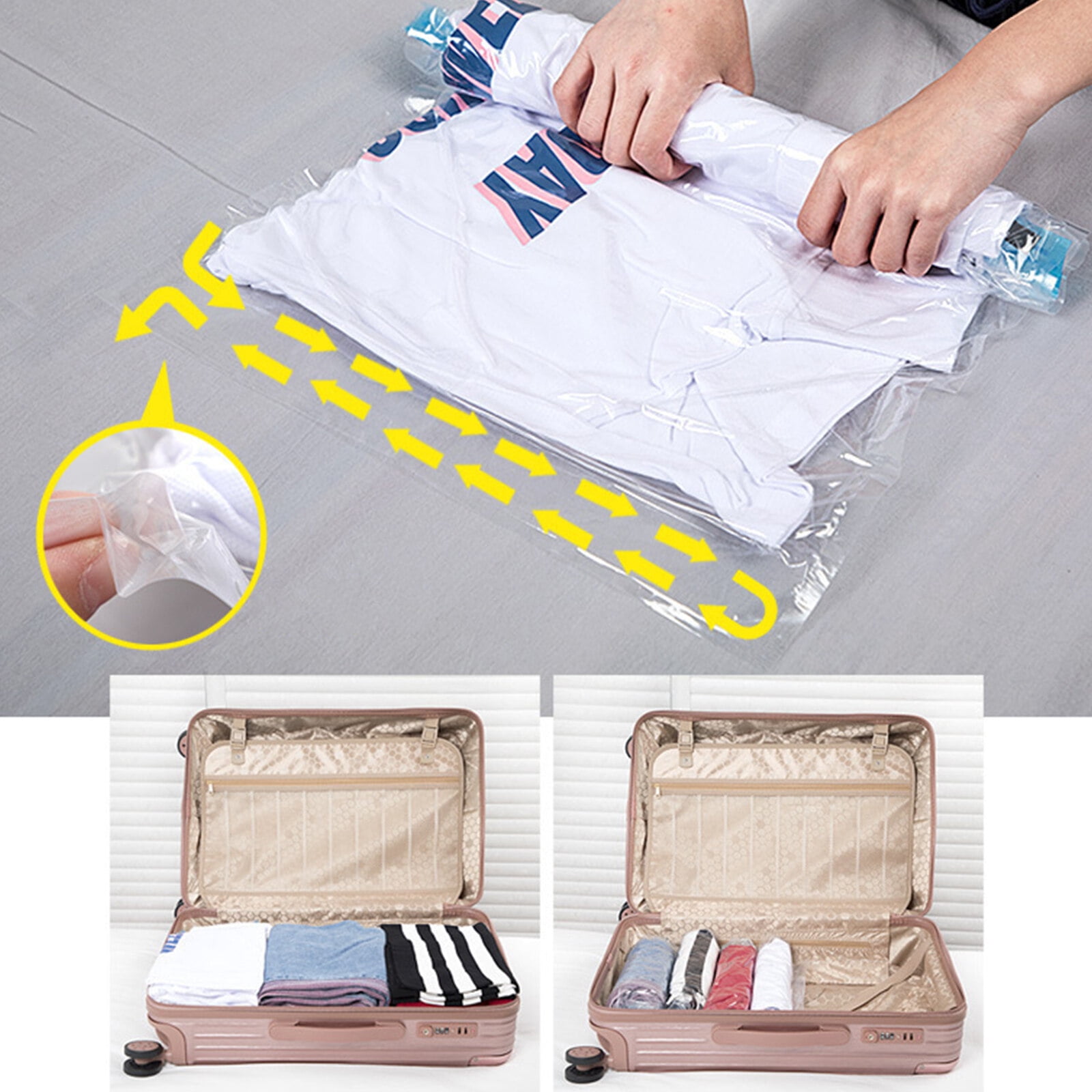 SOONHUA 10 Compression Bags for Travel, Travel Essentials Compression ...