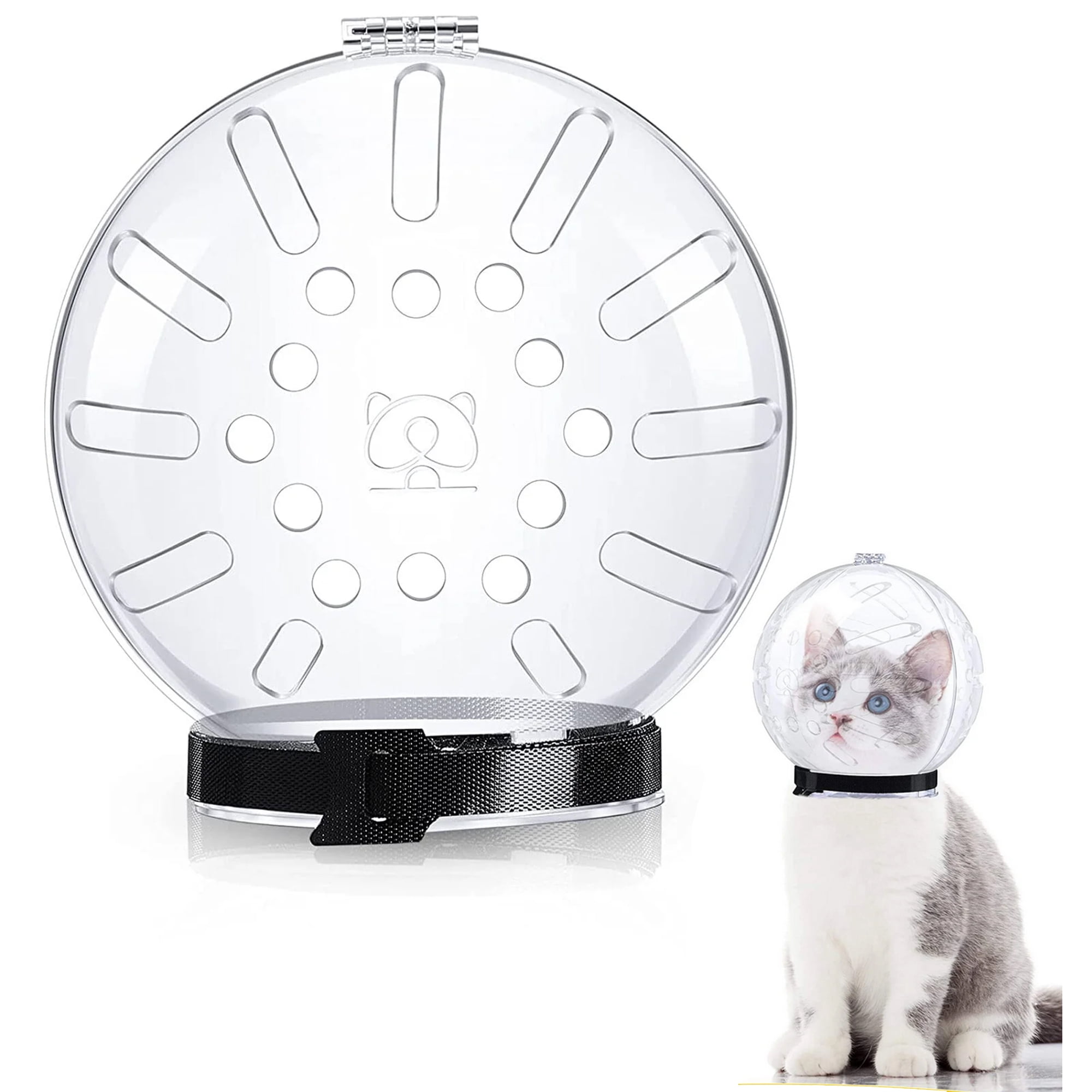 SOONHUA Cat Muzzle Clear Breathable Anti Bite Cat Hood Astronaut Helmet ...