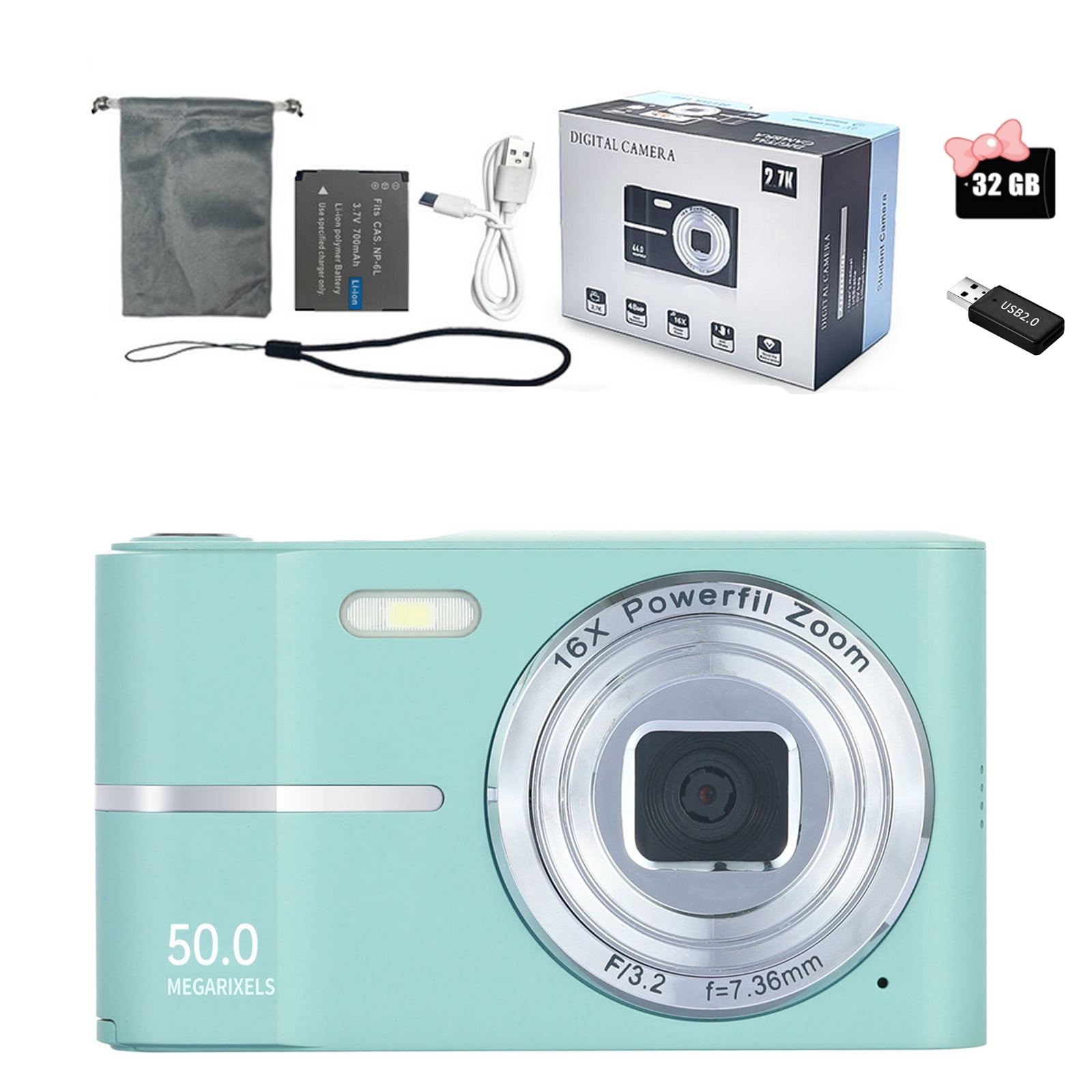 SOONHUA FHD 1080P 50MP Digital Camera 16X Zoom Autofocus Point and ...