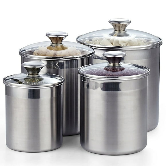 Kitchen Stainless Steel Canisters