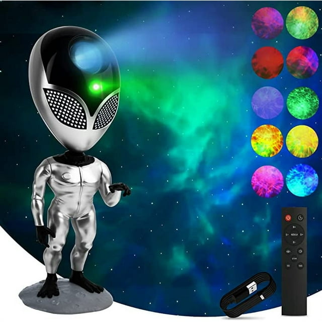 SOONHUA Star Projector Galaxy Night Light - Aliens Starry Nebula ...