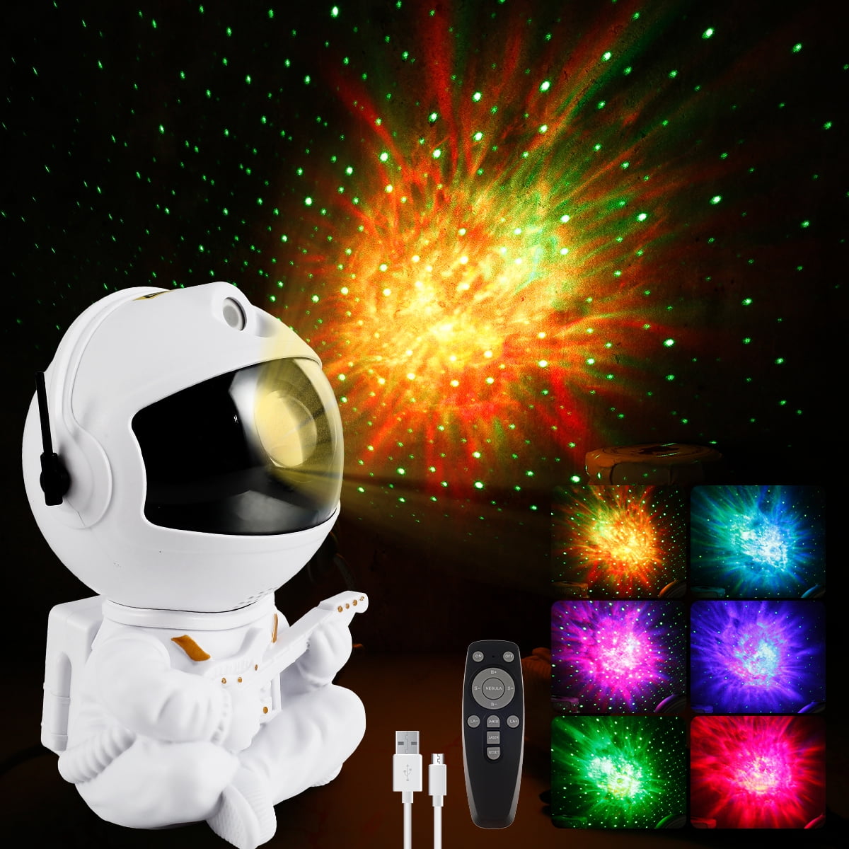 SOONHUA Star Projector, Galaxy Starry Night Light, Astronaut Projector ...