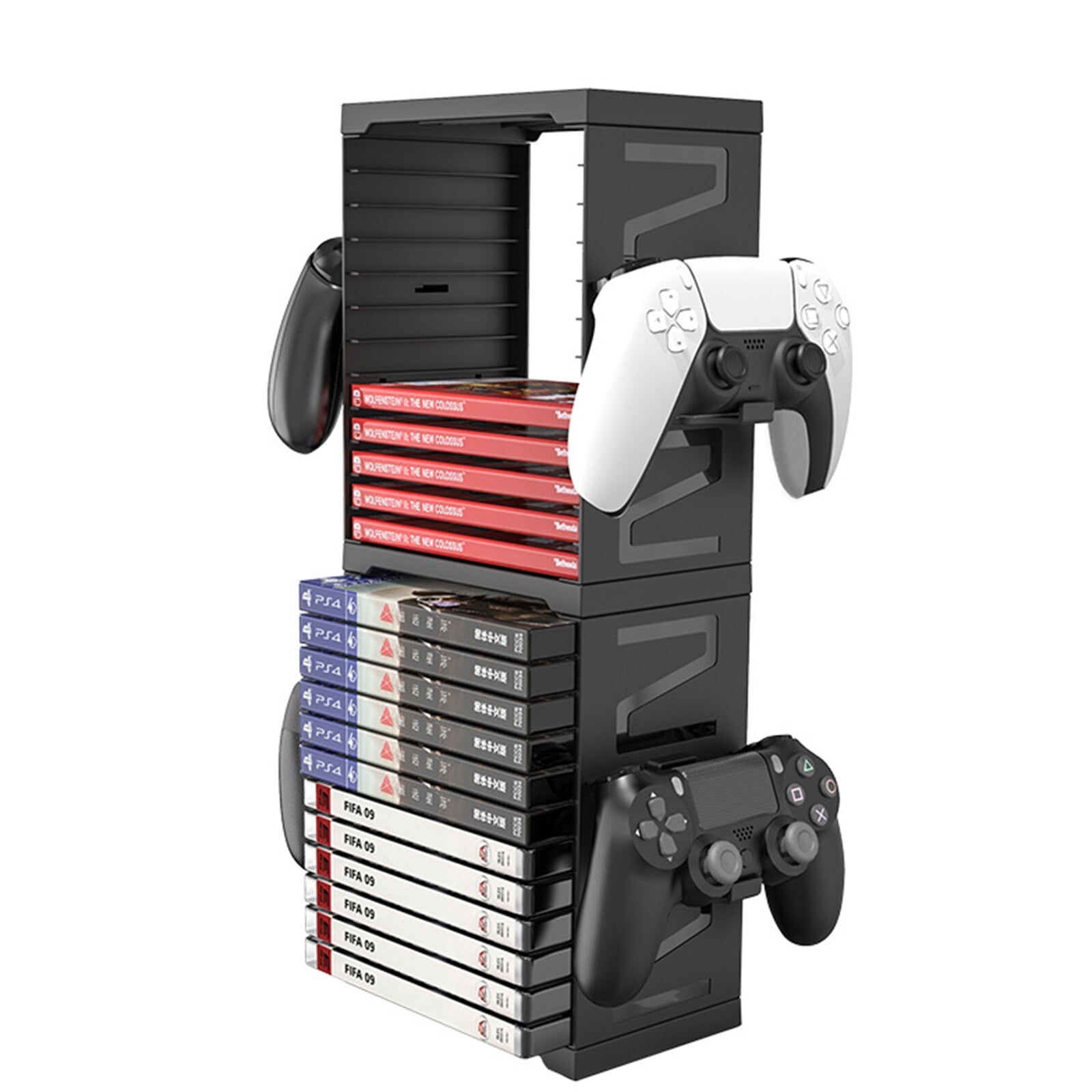 SOONHUA Video Game Storage Tower Game Disc Holder for PS5 PS4 Xbox ...