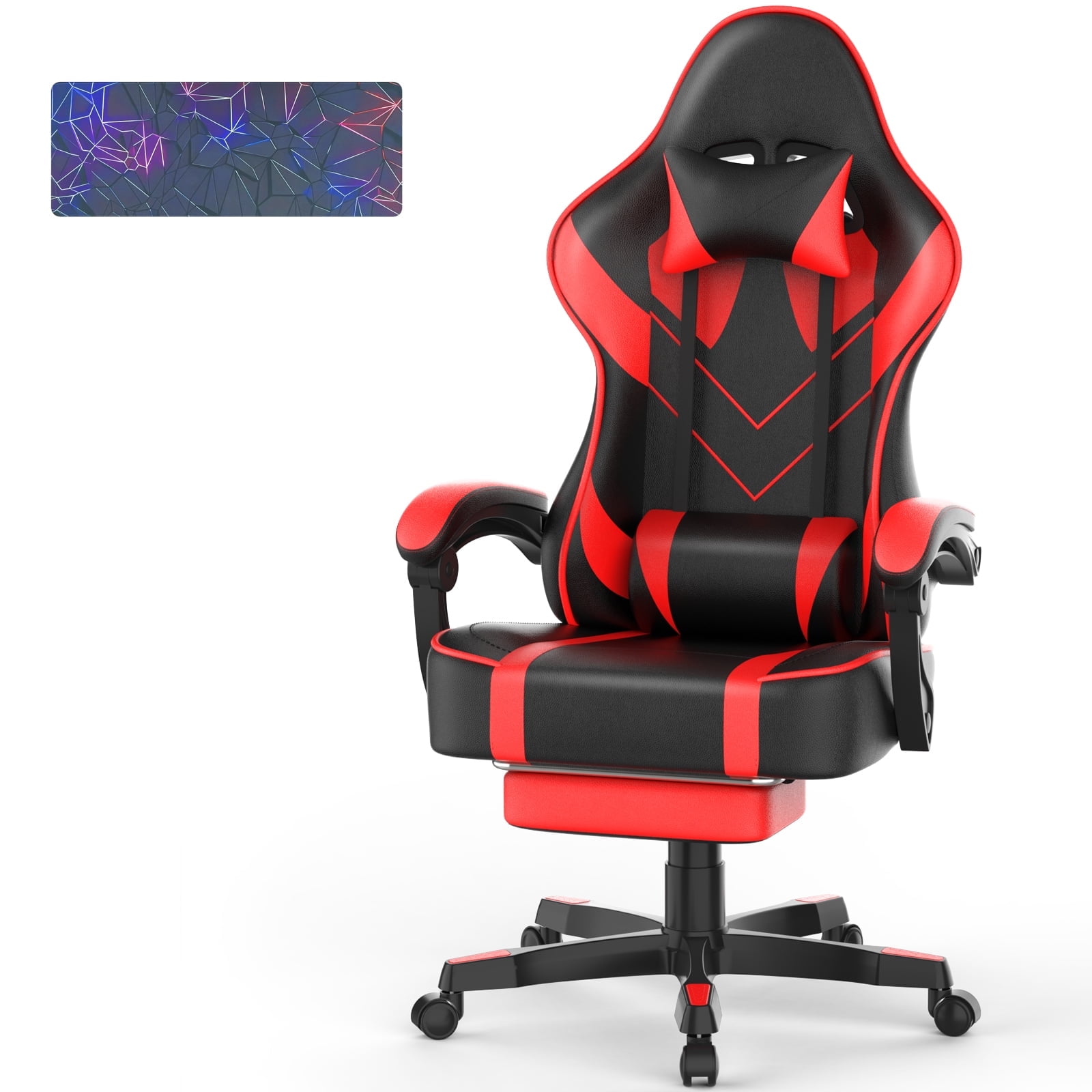 SOONTRANS Gaming Chair, High Back PU Leather Gamer Chair Game with ...