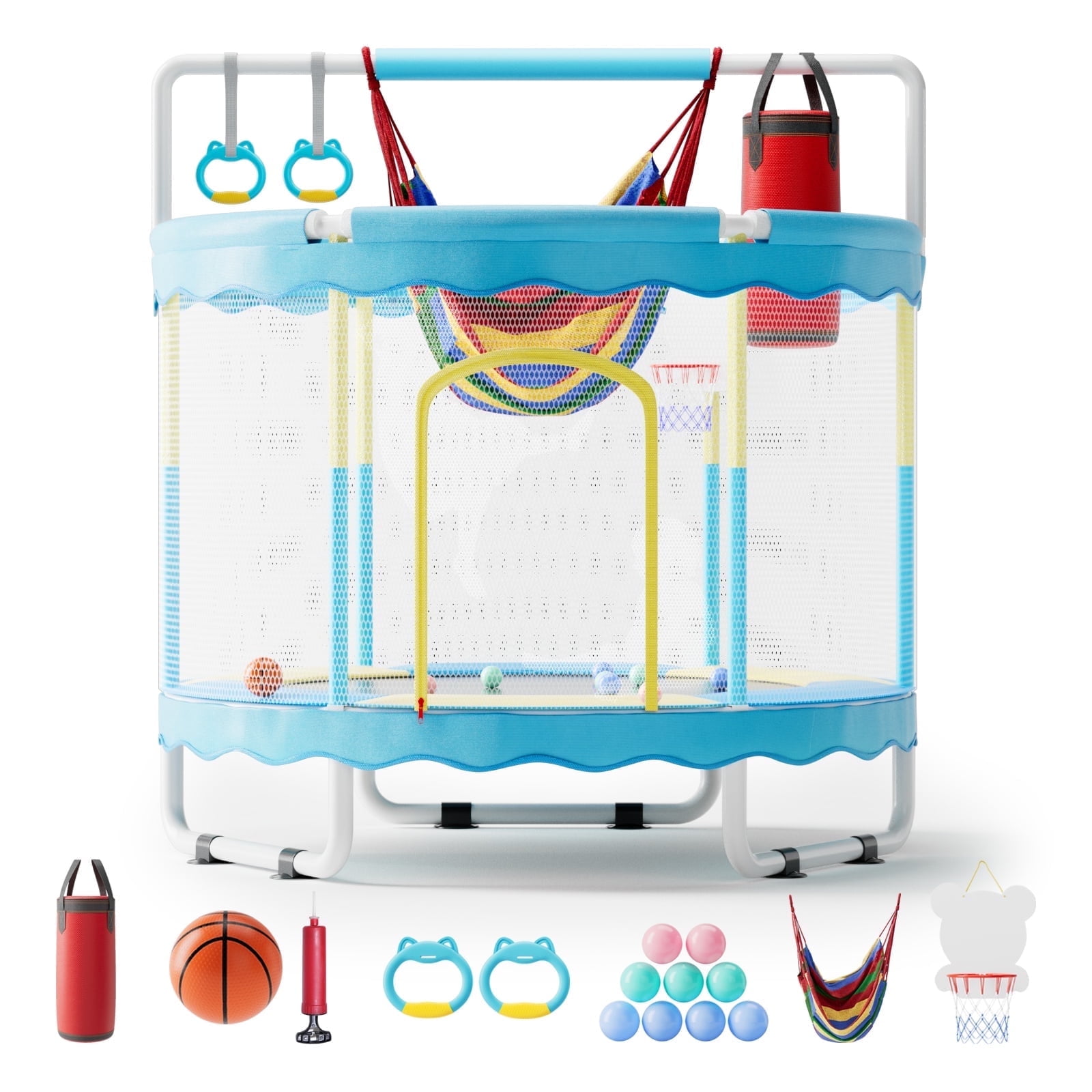 SOONTRANS Trampoline for Kids 60", Toddler Trampoline Mini with ...