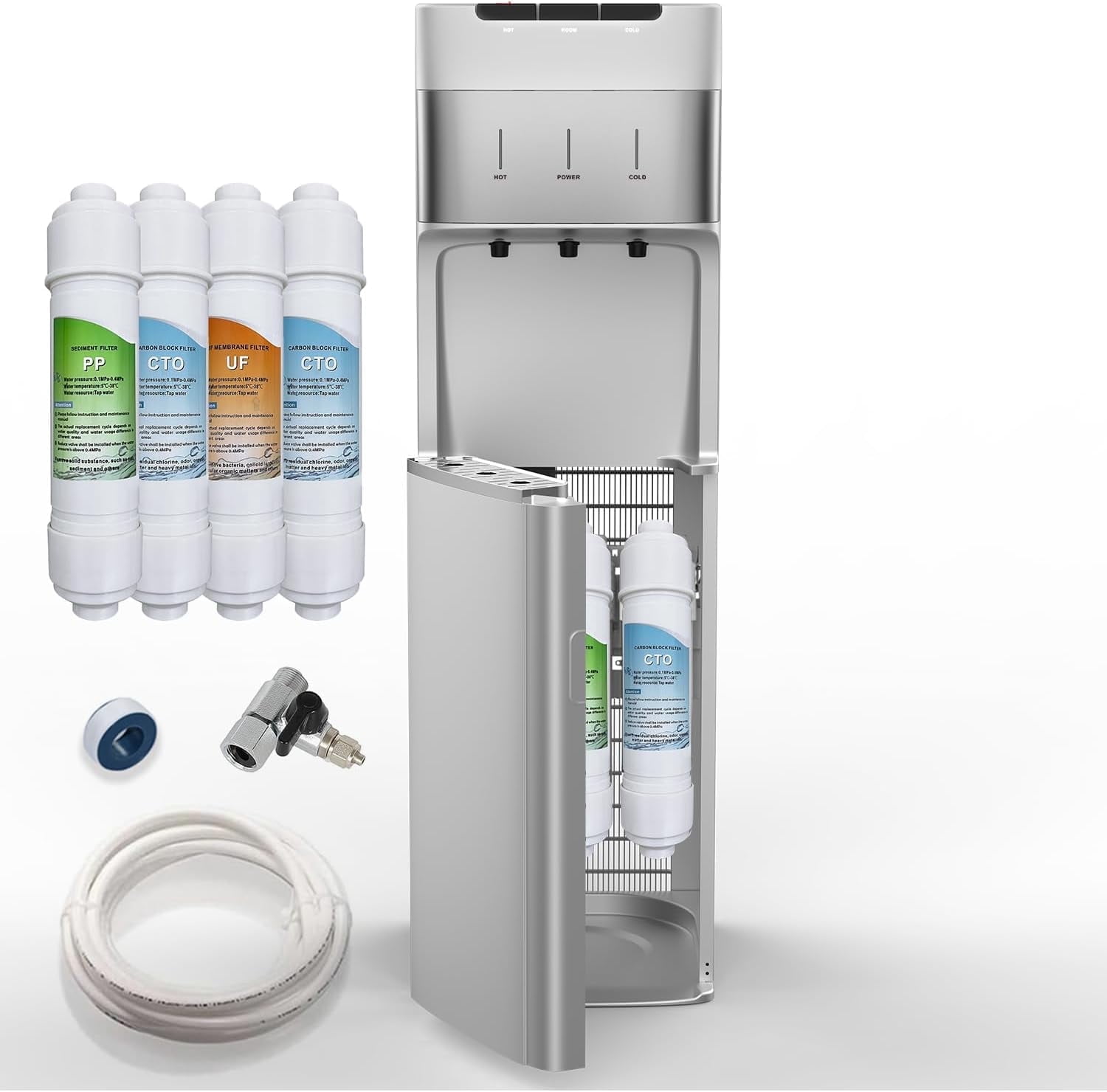 SOOPYK UV Self Cleaning Bottleless Water Cooler Dispenser with 4 Stage ...