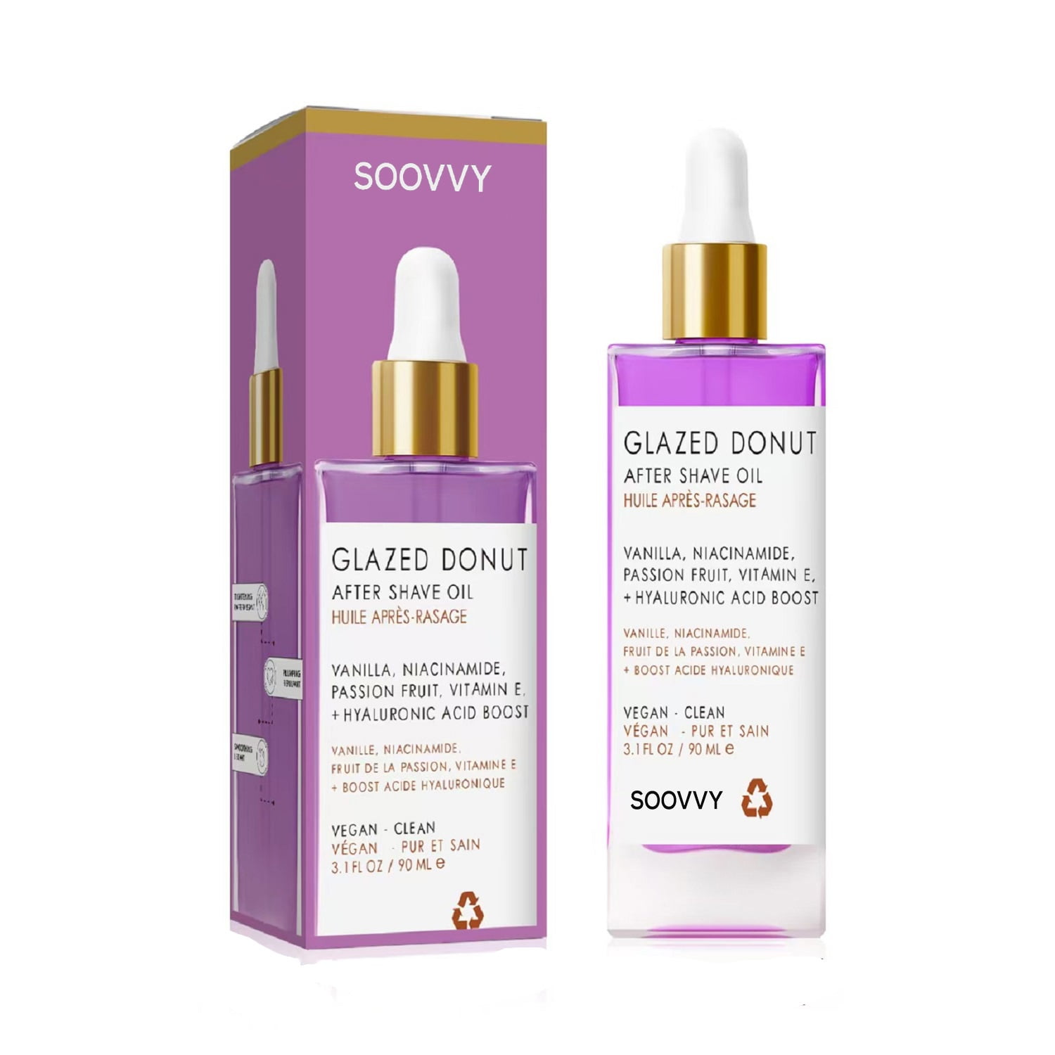 SOOVVY After Shave Oil - Passion Fruit & Vanilla Scent, Soft Serve ...