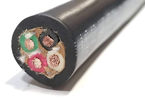 SOOW 12/4 Bulk Cable - SOOW Jacket, 20 Amps, 4 Wire, 600v - Water and ...