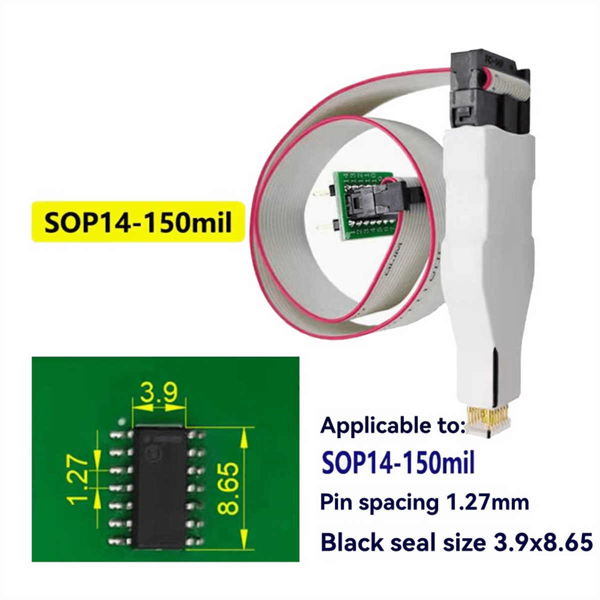 SOP14 150MIL Chip Download Burn Write Probe Spring Needle Flash Eeprom ...