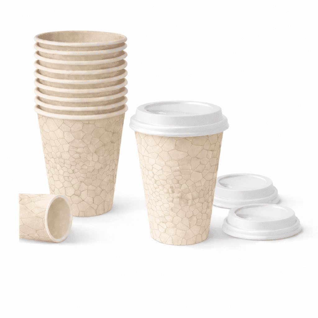 SOPARO 16 oz Disposable Paper Coffee Cups for Hot Beverages – 50 Cups ...