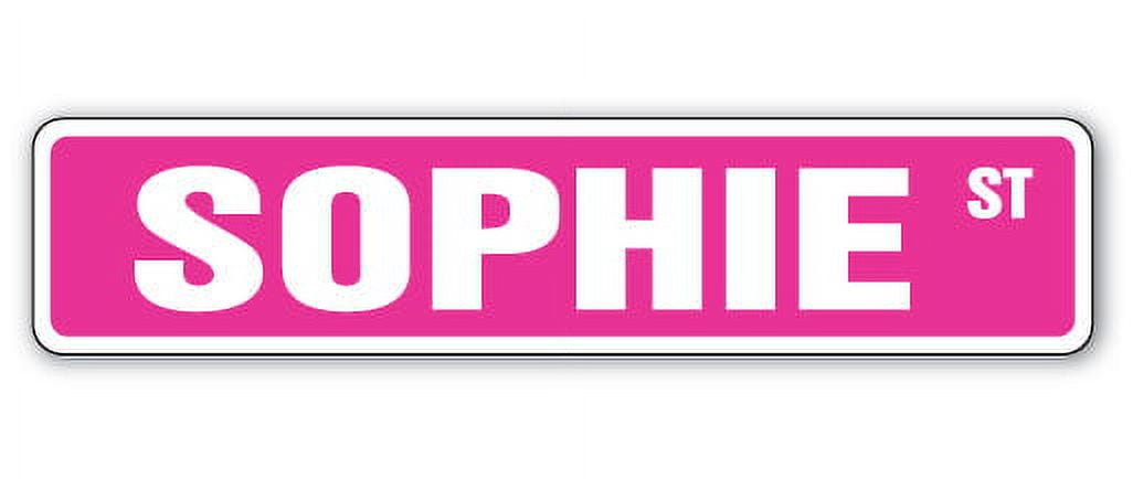 SOPHIE Street Sign Childrens Name Room Sign | Indoor/Outdoor | 36" Wide ...