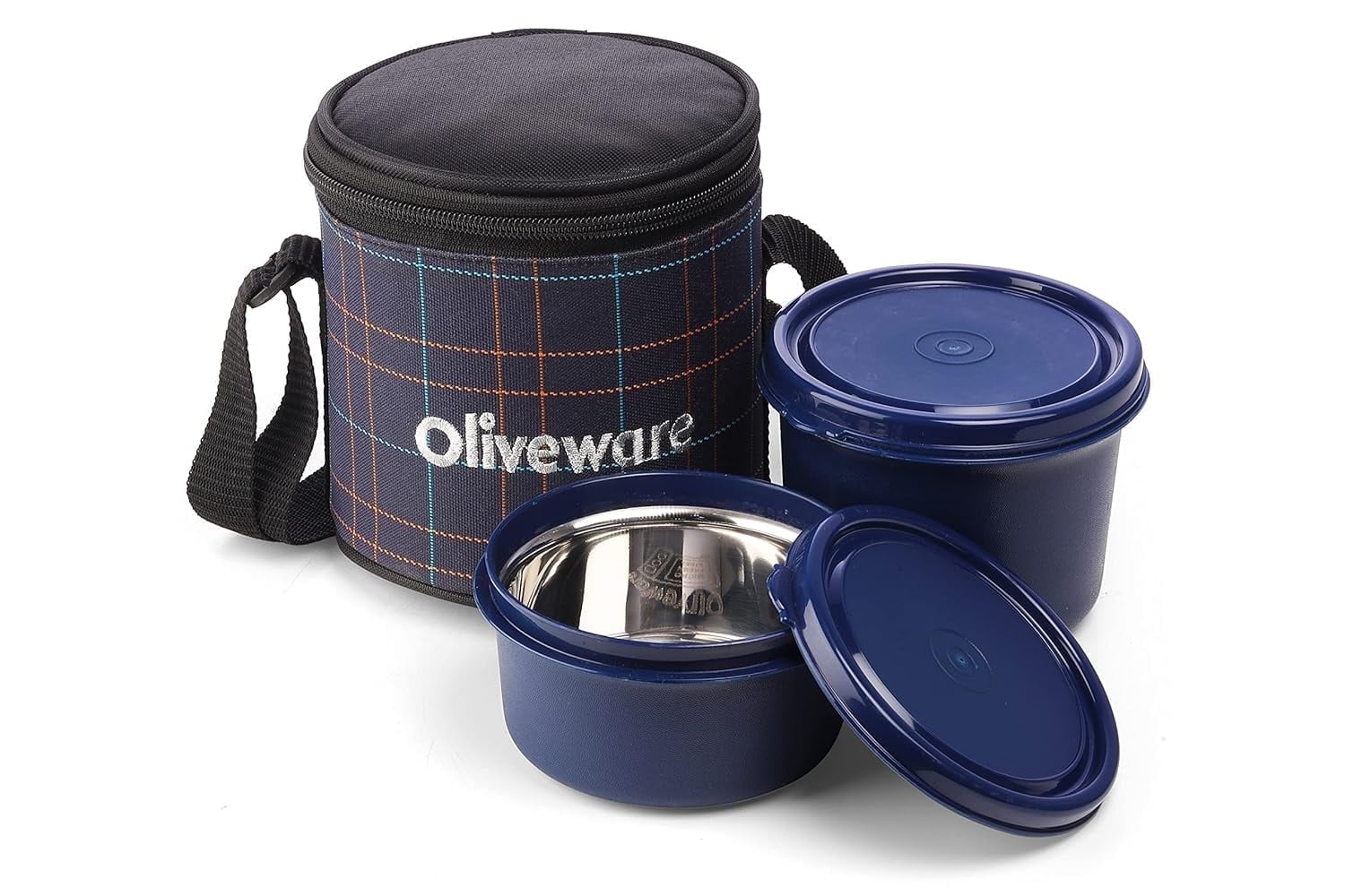 SOPL-OLIVEWARE Cleo Lunch Box, Microwave Safe & Leak Proof, 2 Inside ...