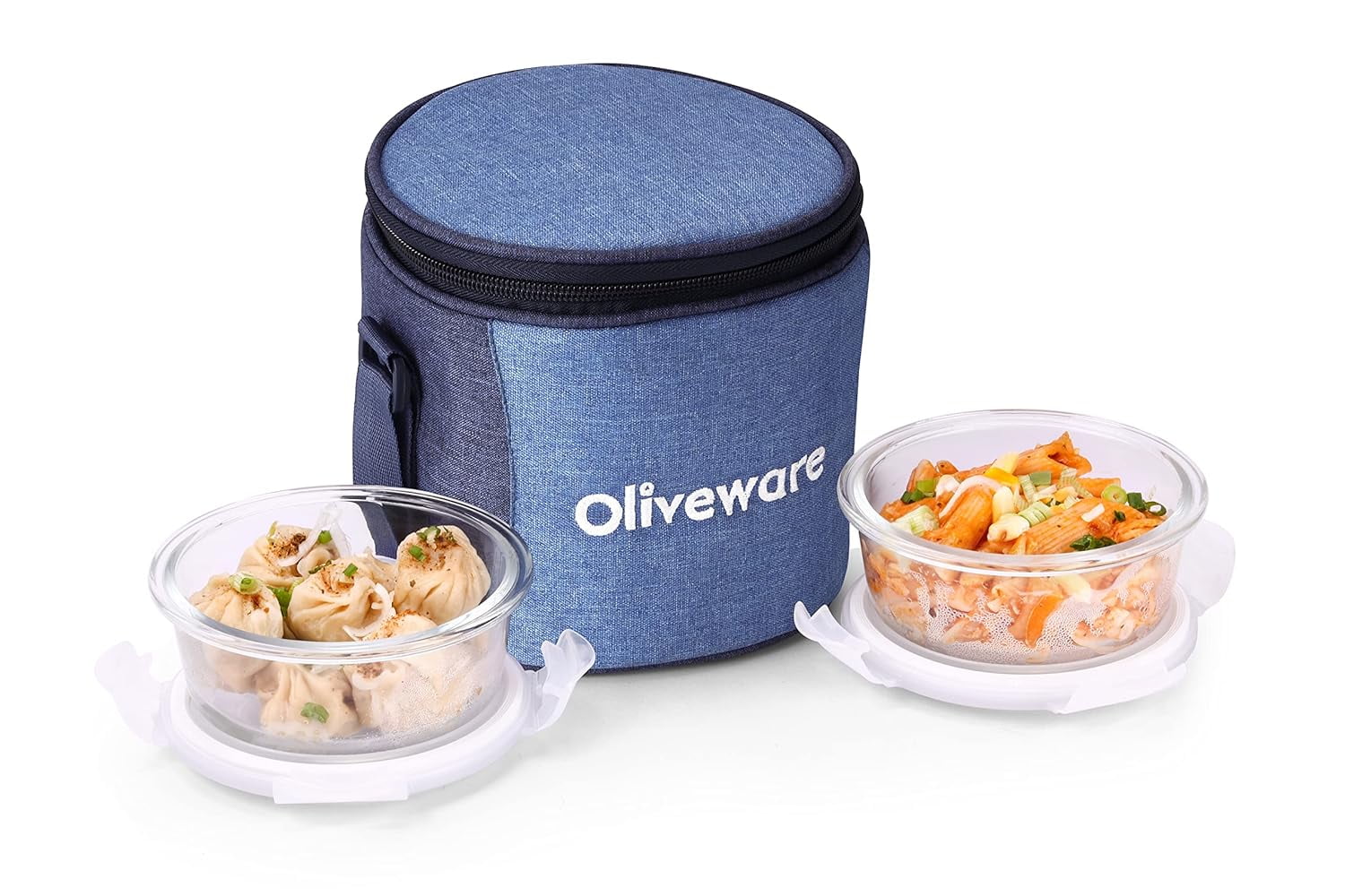 SOPL-OLIVEWARE Lily Glass Lunch Box with Fabric Bag, Leak Proof ...