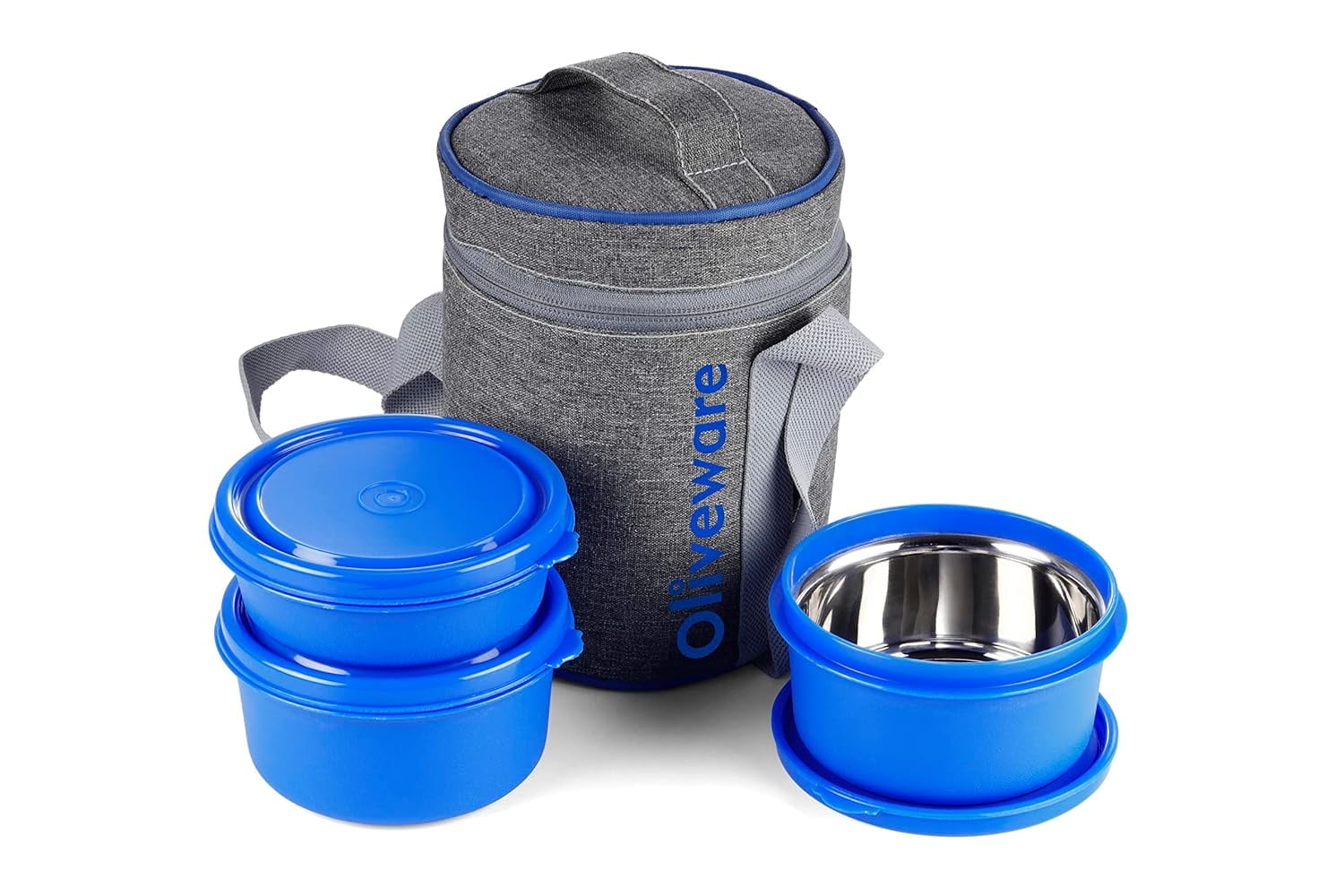 SOPL-OLIVEWARE Monarch Lunch Box with Bag, Microwave Safe & Leak Proof ...