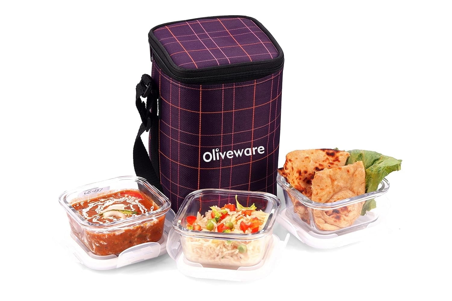 SOPL-OLIVEWARE Spyker Glassware Square Lunchbox, Borosilicate Glass ...