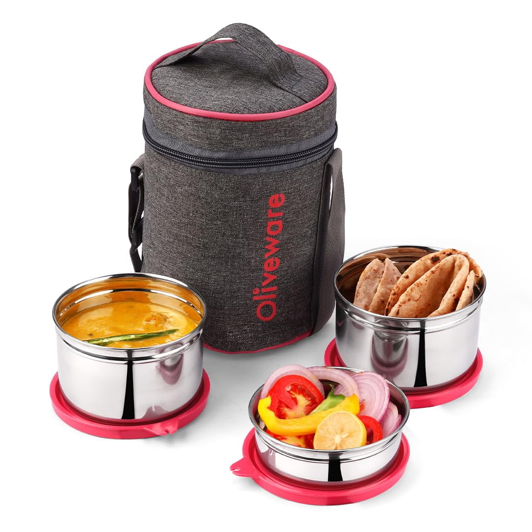 SOPLOLIVEWARE Star Lunch Box 100 Leak Proof 3 Stainless Steel ...