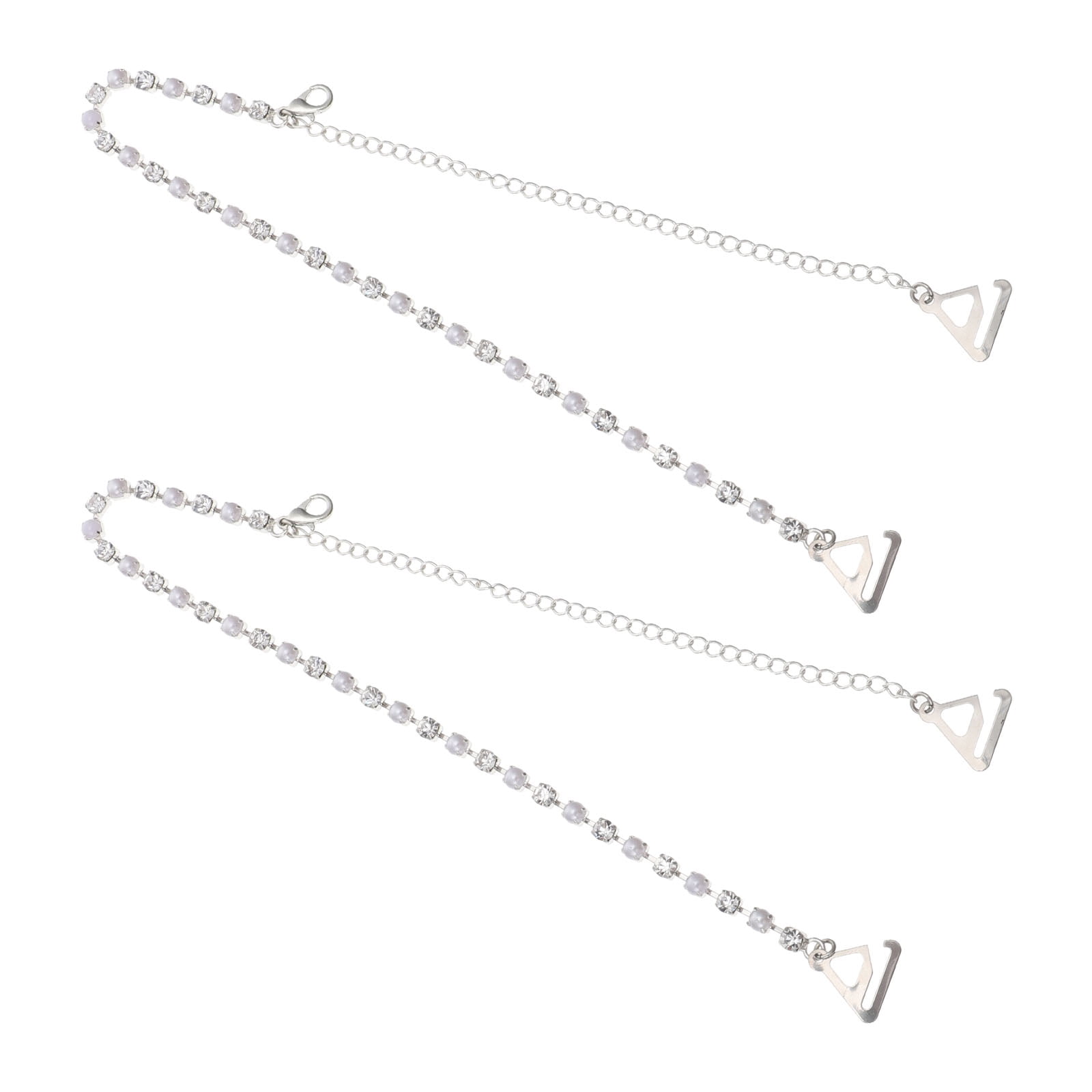 SOPOTUTU 1 Pair Bra Straps Imitation Pearl Invisible Design For Women ...