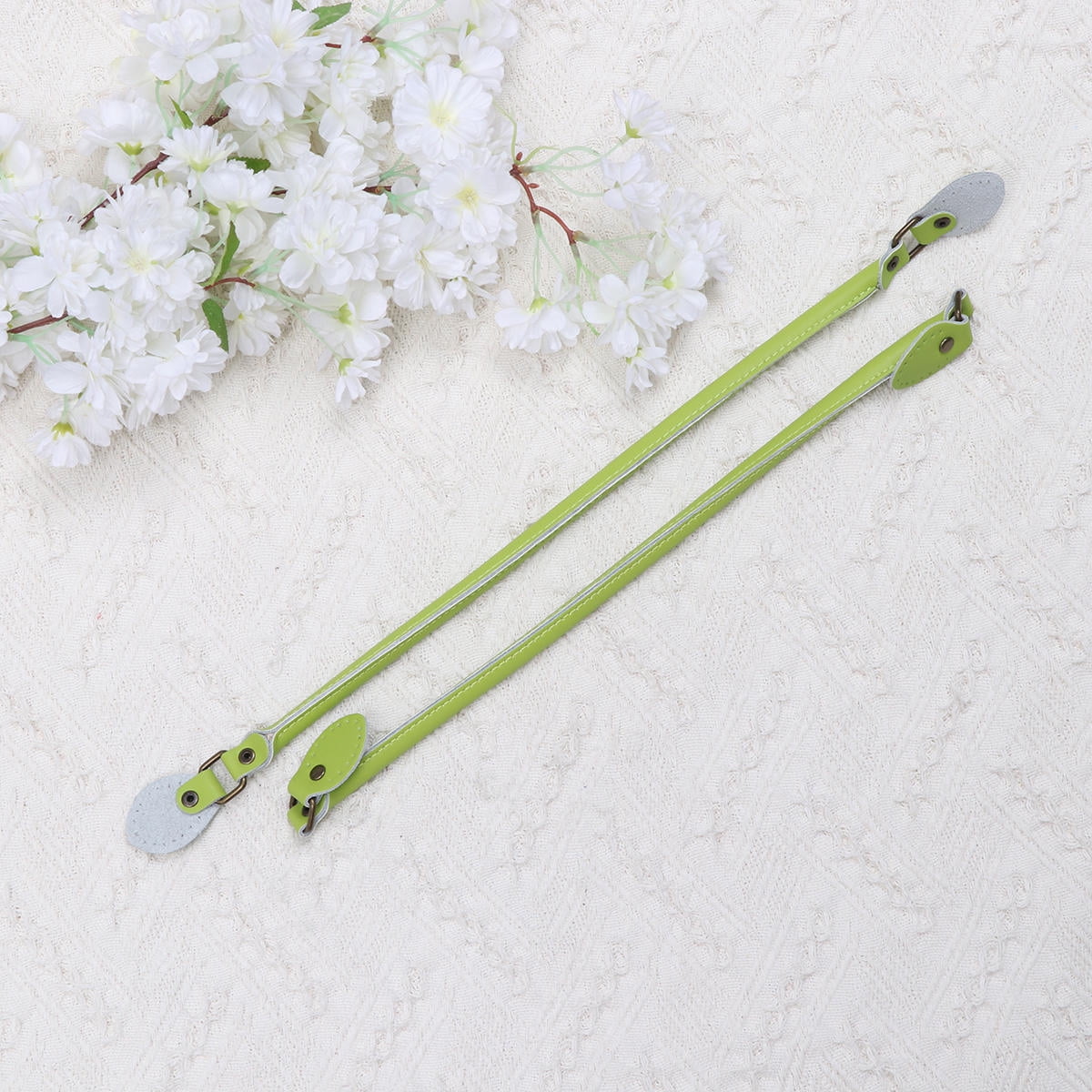 SOPOTUTU Handbag Straps Yellow Cowhide Leather 1 Pair 19.7x1.4x0.6in ...