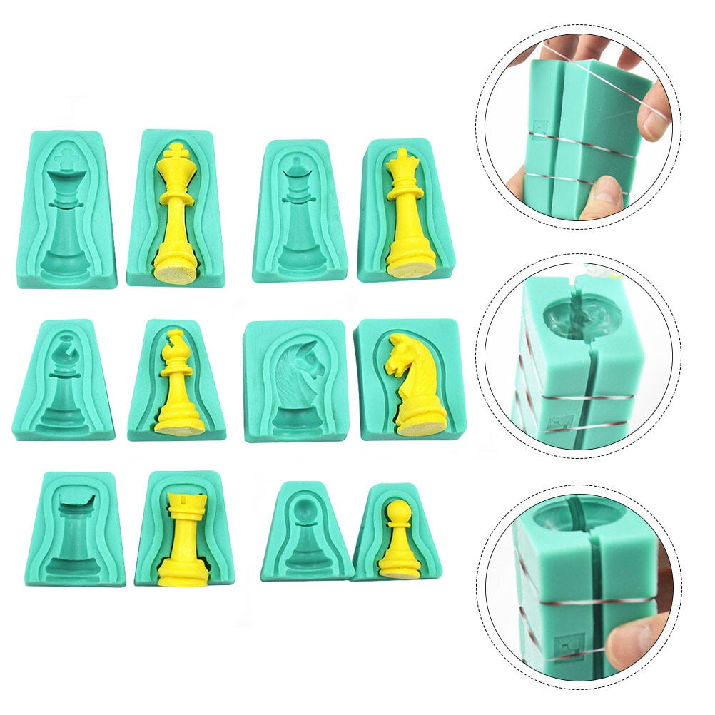 SOPOTUTU 1 Set Chess Chocolate Mould Flexible Design For Diy Baking And ...