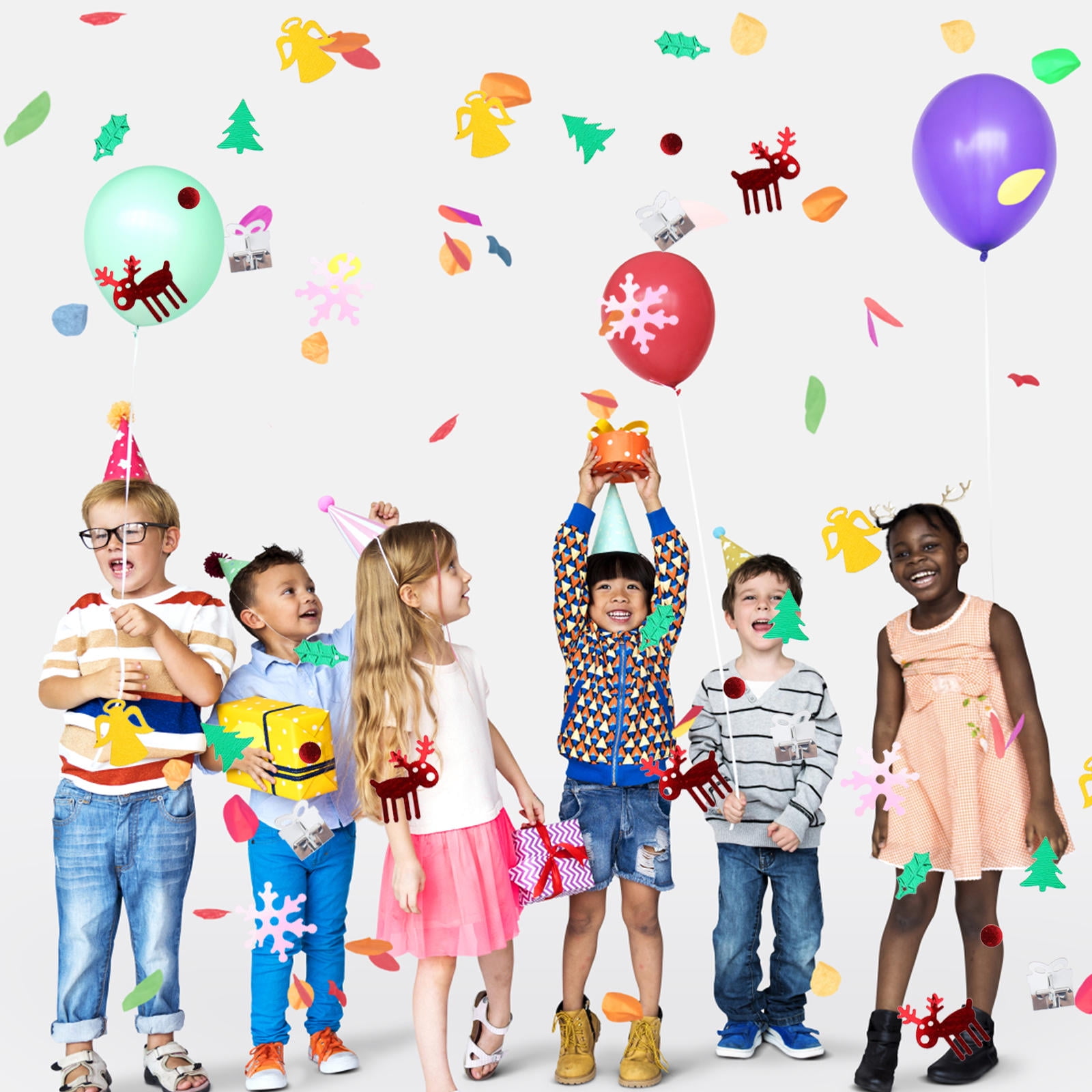 SOPOTUTU 1 Set Confetti Sprinkles Assorted Color Plastic Reusable Small ...