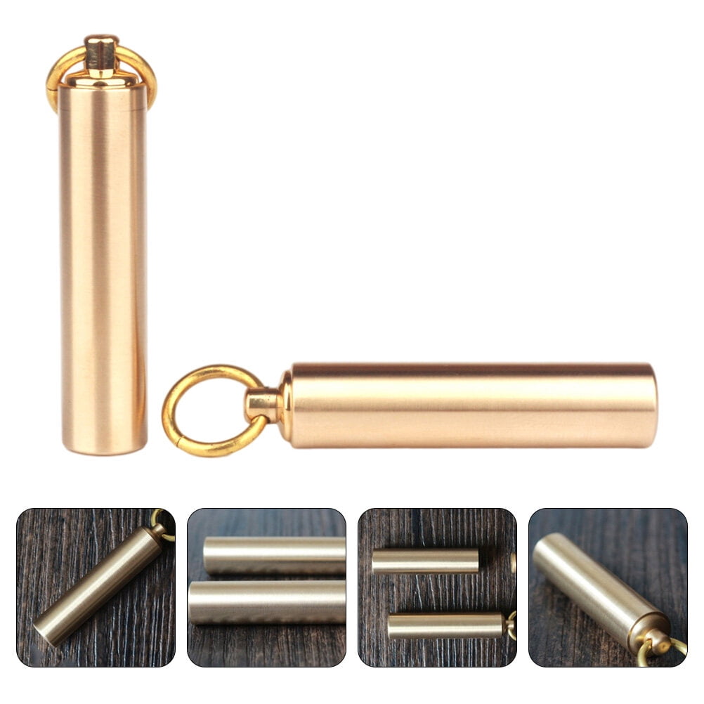 SOPOTUTU Waterproof Emergency Storage Box Yellow 2Pcs 2.40X0.47X0.47In ...