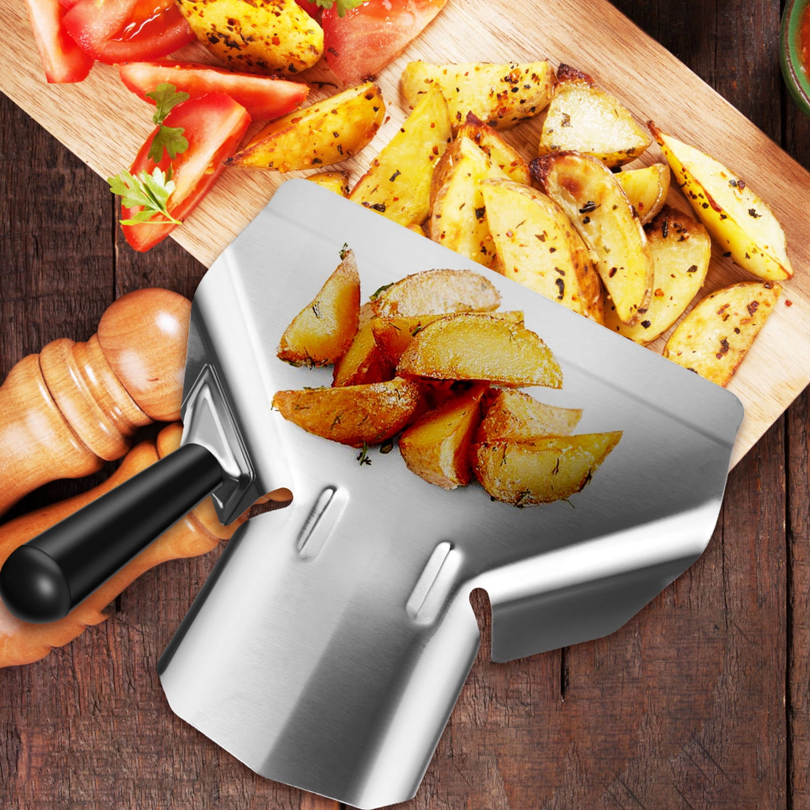 SOPOTUTU Scoop Food Dispensing Tool Plastic Black 1 Set Bar Kitchen ...