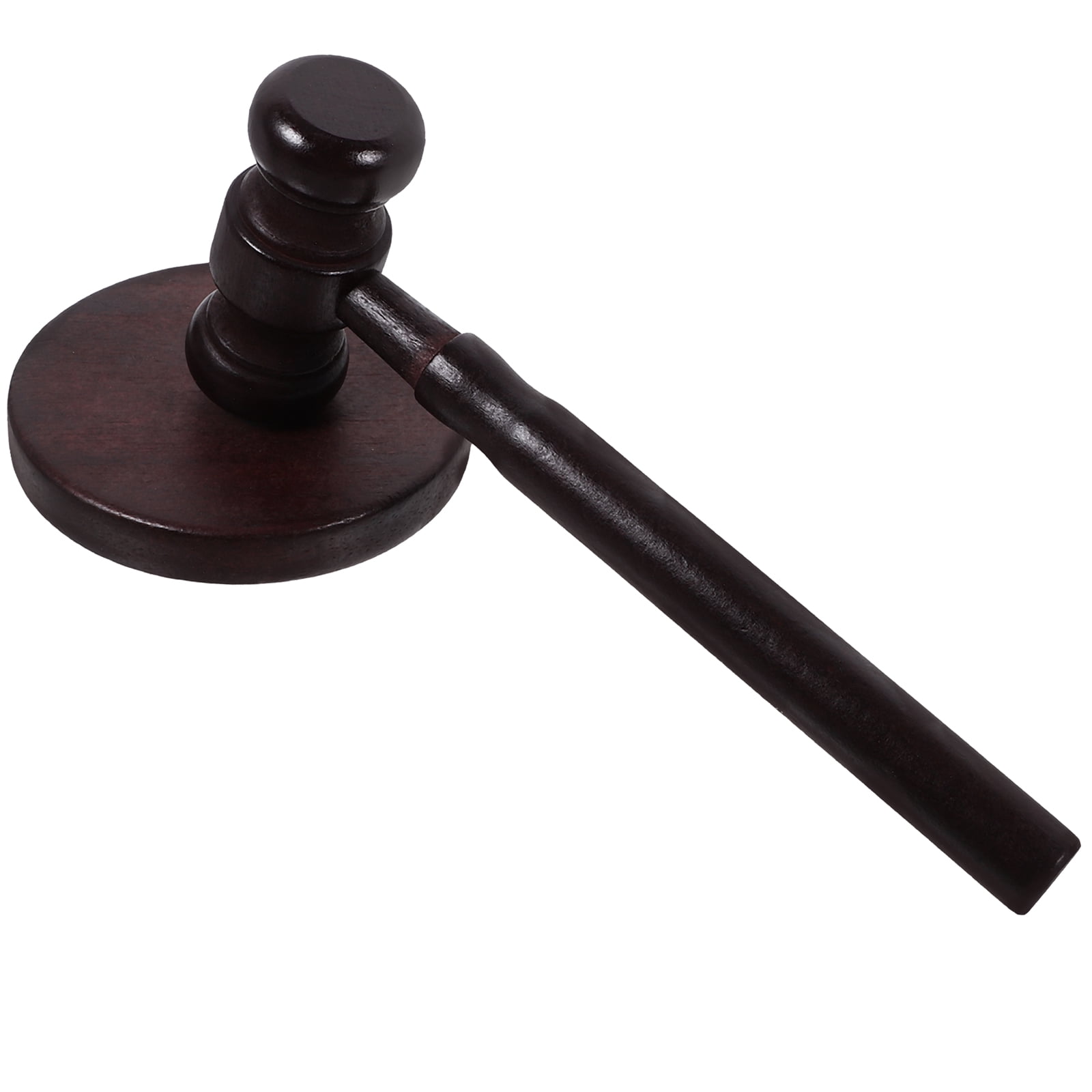SOPOTUTU Wooden Gavel Toy Dark Brown Small Hammer for Kids Auctions and ...