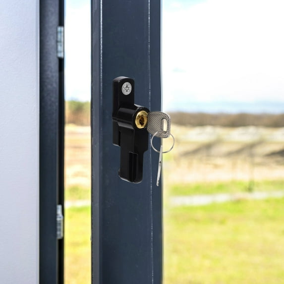 SOPOTUTU 1 Set of Window Lock for Sliding Windows for Homeowners Black ...