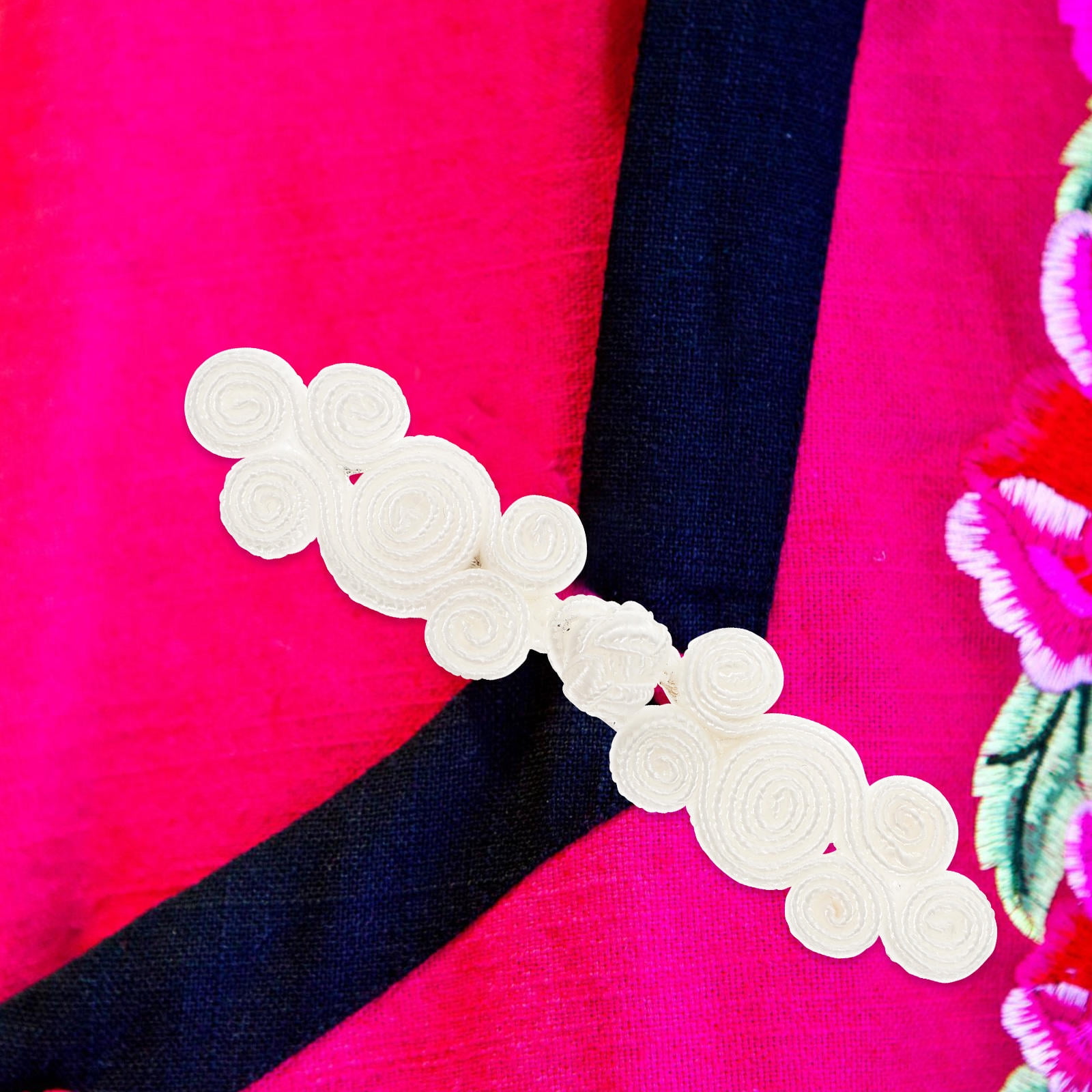 SOPOTUTU Clothes Accessories White Polypropylene Nylon Cheongsam ...