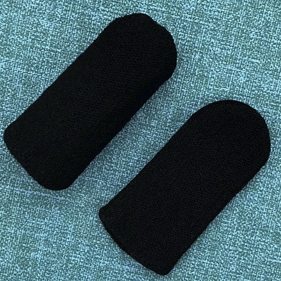SOPOTUTU 10 Pcs Finger Protectors for Gaming Finger Sleeve Black Nylon ...