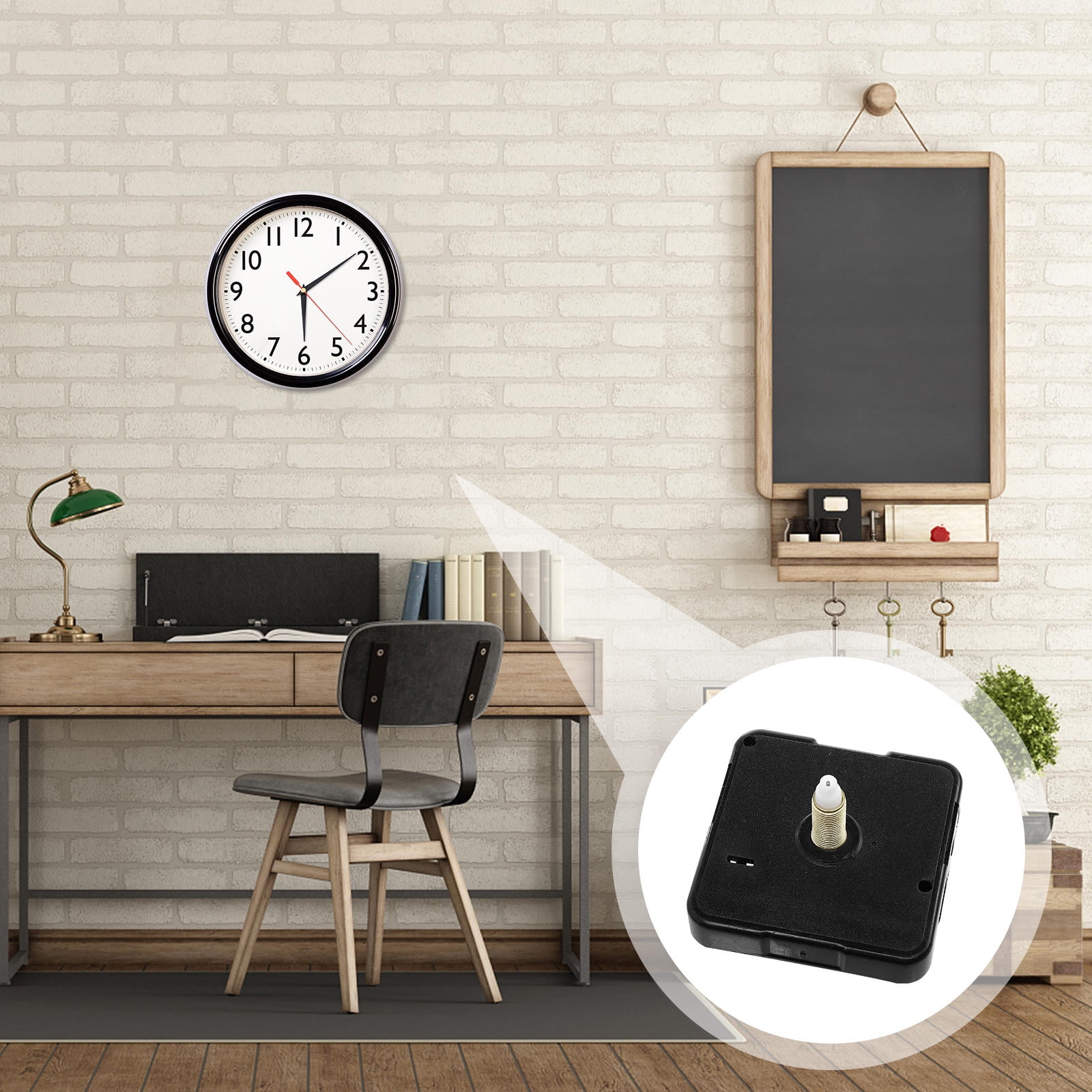 SOPOTUTU 10 Sets Silent Clock Movement Plastic Retro Style Clock Frames ...