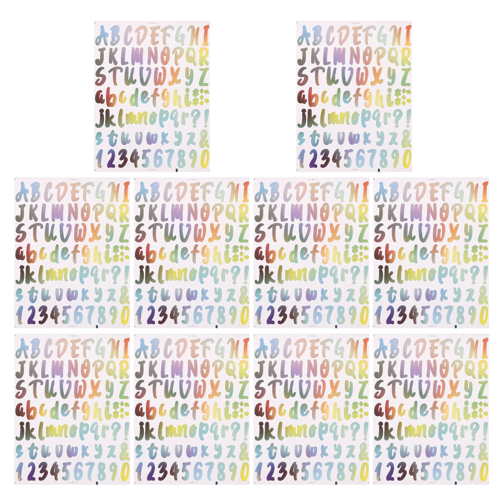 SOPOTUTU Multi-Color Vinyl Letter Stickers for Mailboxes Notebooks and ...