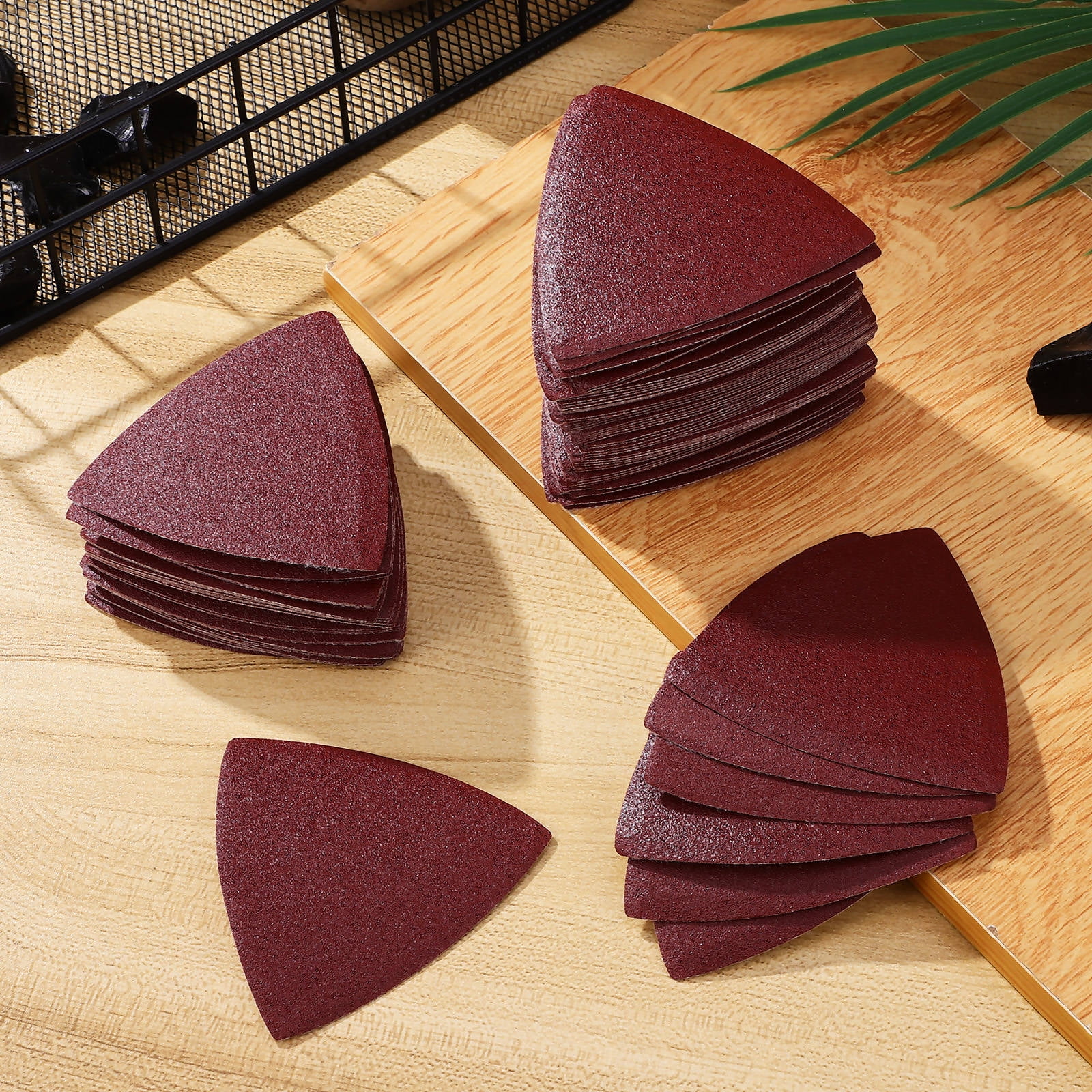 SOPOTUTU Triangle Sandpaper Pads Aluminium Oxide Durability Hard-to ...