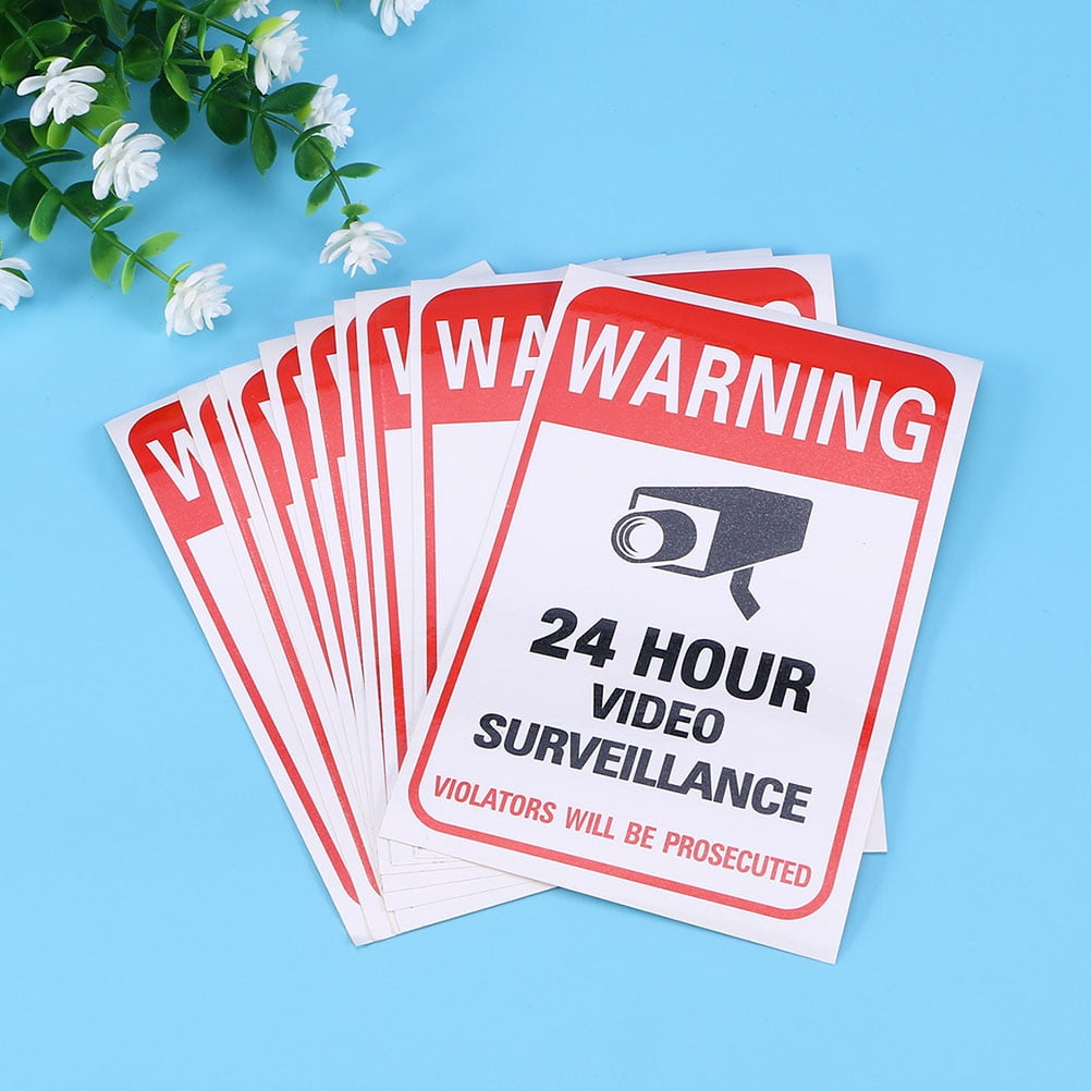 SOPOTUTU High Visibility Design Monitor Warming Sticker Red 100Set 6 ...