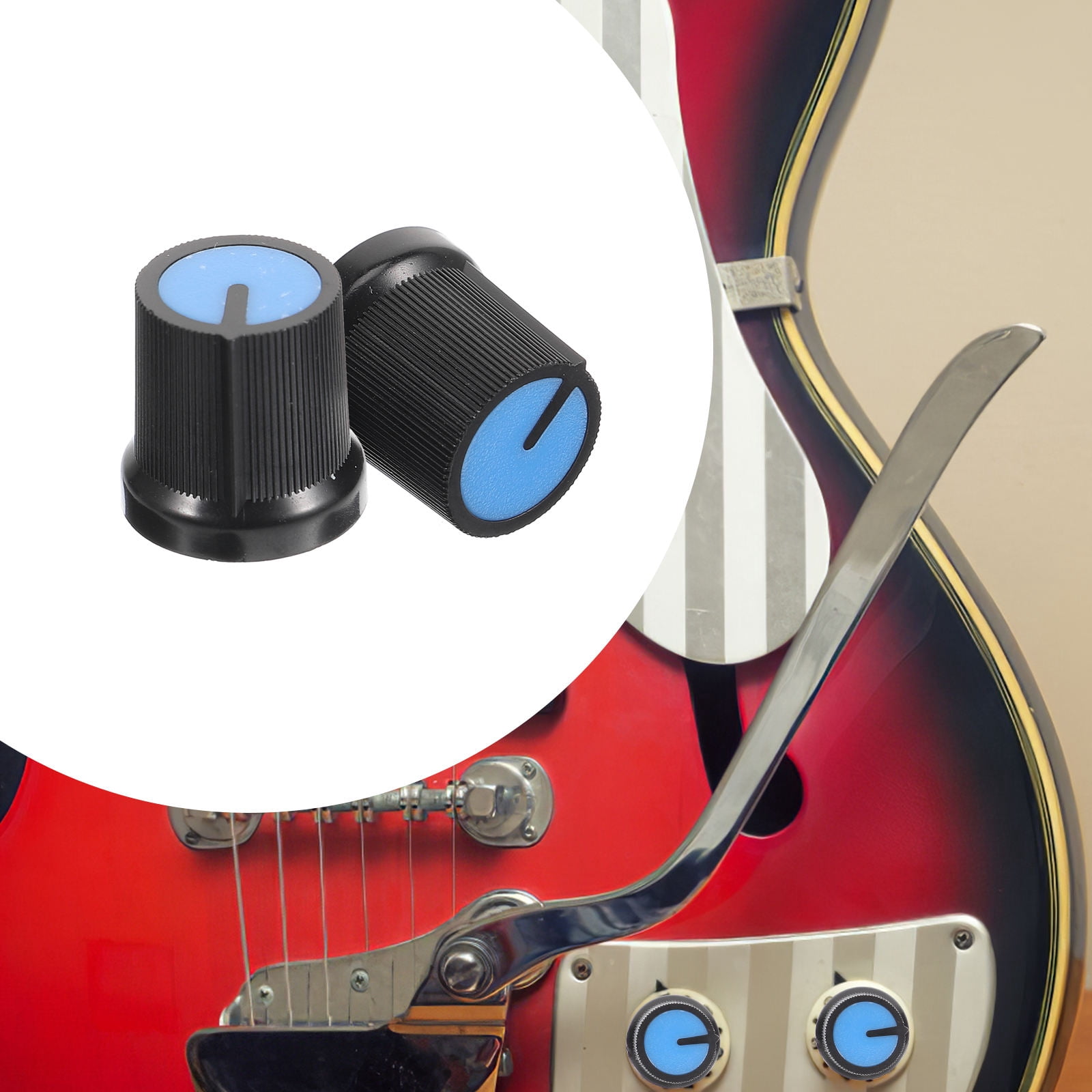 SOPOTUTU 100Pcs Heart-Shaped Volume Control Knobs for Electric Guitars ...
