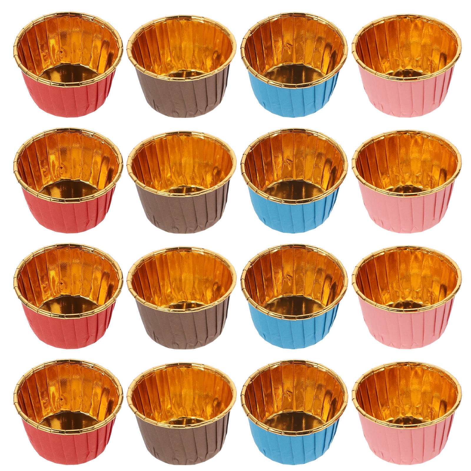 SOPOTUTU 100Pcs Red Mini Cupcake Cases Elegant Presentation for ...